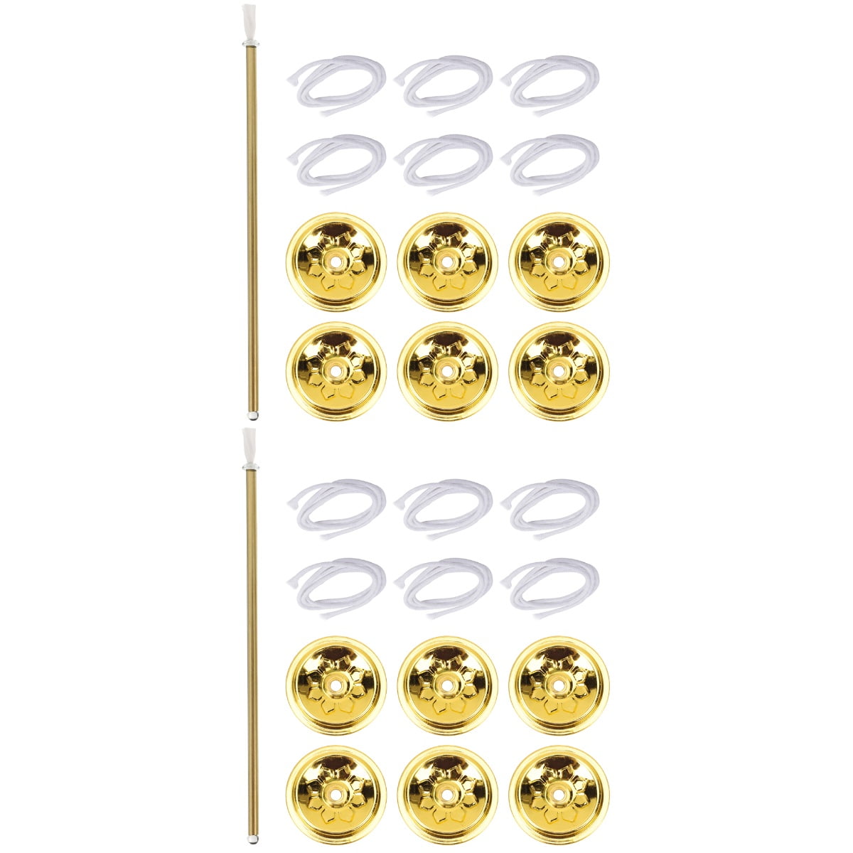 2 Sets Butter Lamp Wick Ghee Wicks Oil Float Fire Rods Portable ...