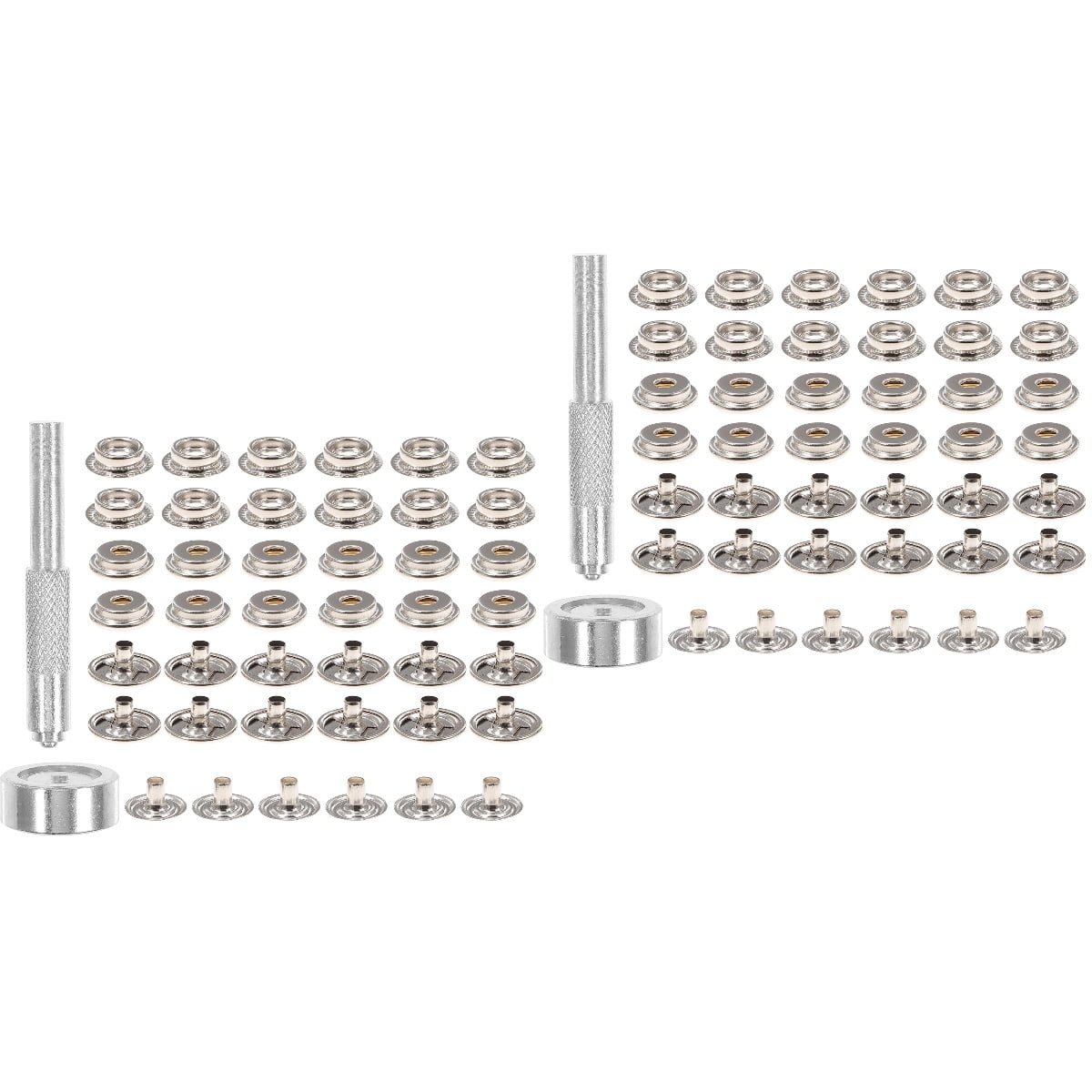 2 Sets Button Installation Tool Snap Fastener Tool Button Fastener Tool ...