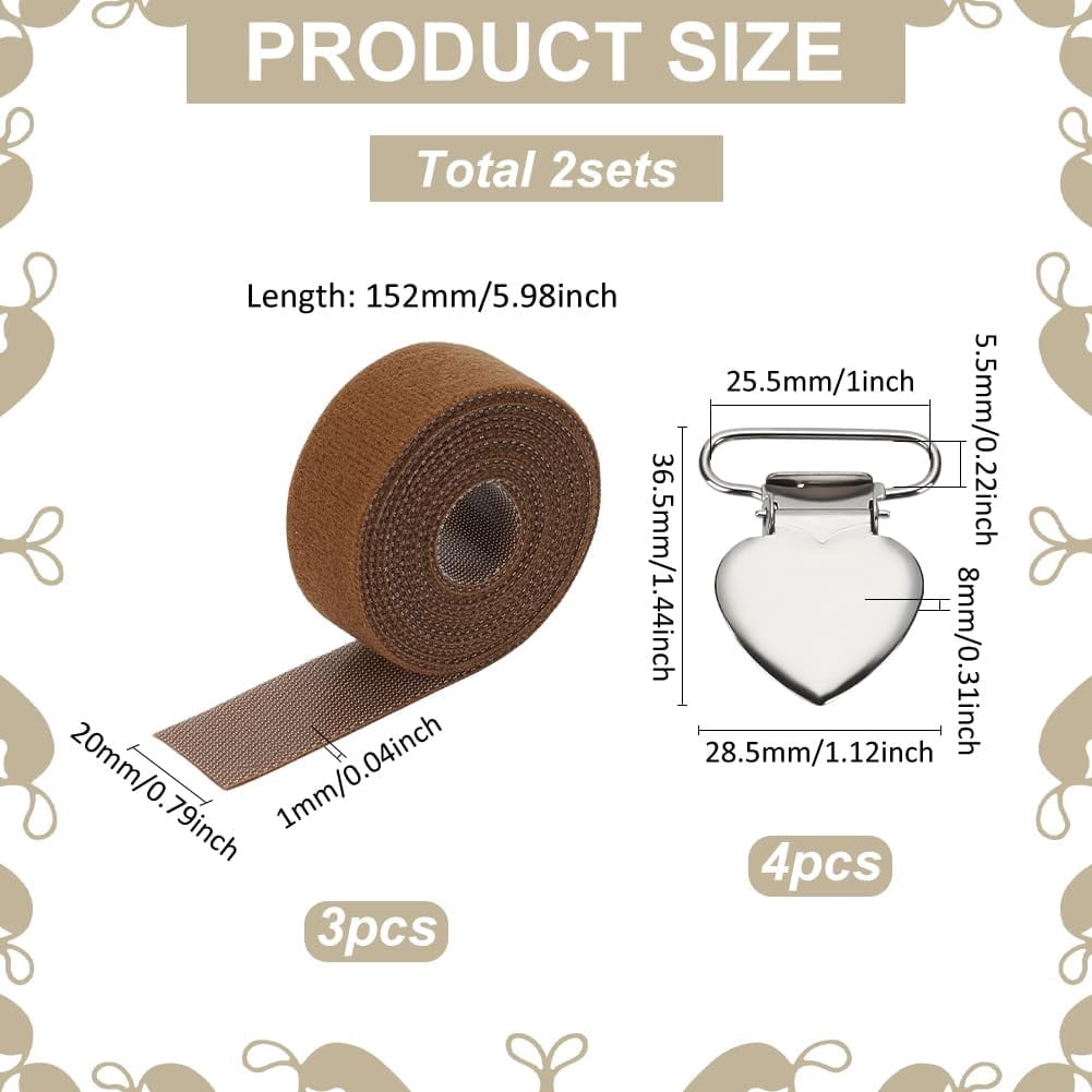 2 Sets Canvas Stretch Clip Scroll Rod Side Tension Clips Sewing Gadgets ...