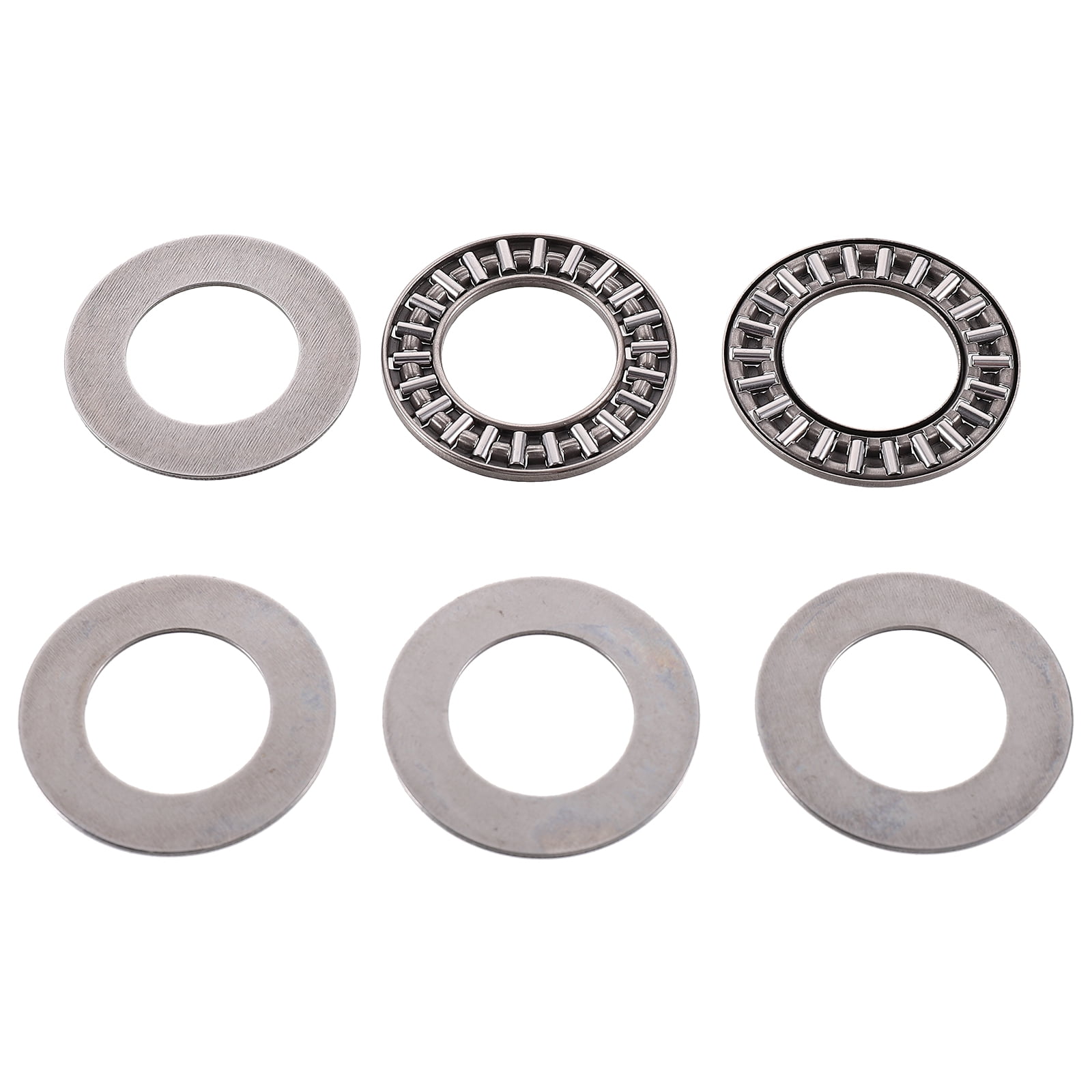 2 Sets Carbon Steel Single Direction Bearing Needle Roller Bearings ...