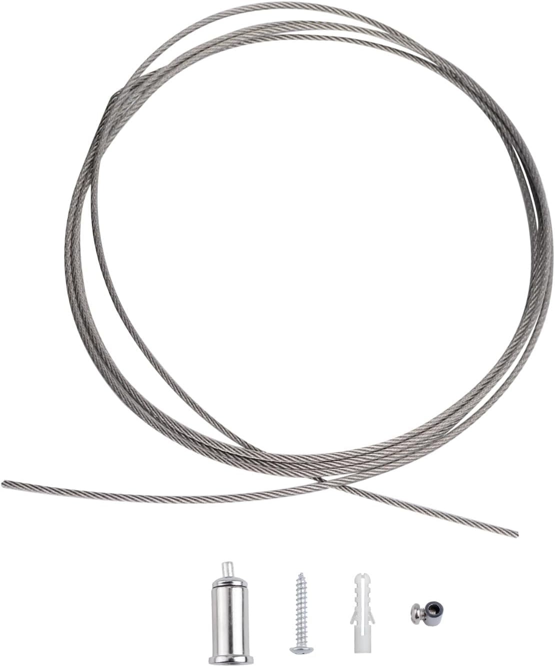 2 Sets Ceiling Mounted Stainless Steel Rope Cable Locker Wire Rope ...