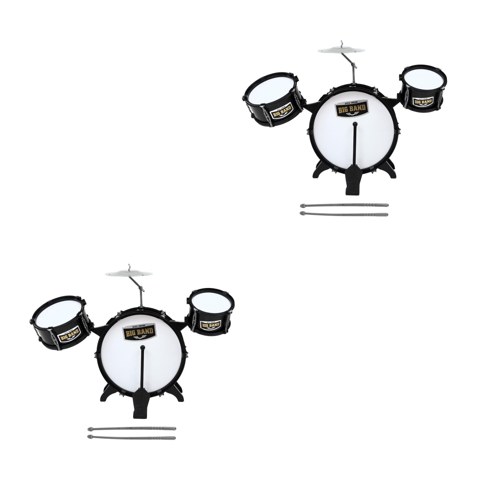 2 Sets Children's Jazz Drum Kids Educational Toys Kit Instruments ...