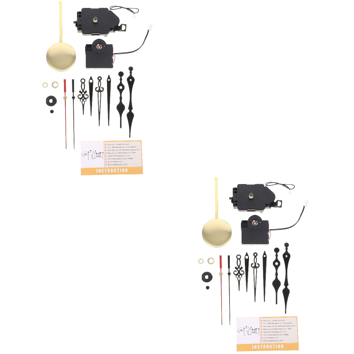 2 Sets Chime Quartz Clock Movement Trigger Pendulum Clock Mechanism ...
