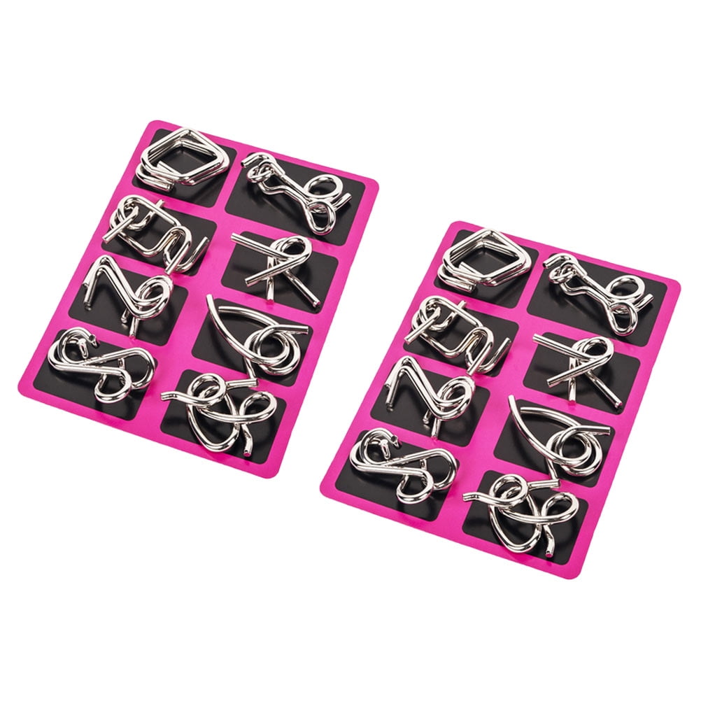 2 Sets Chinese String Puzzle Toys Puzzles for Adults Wire Unlock Game ...