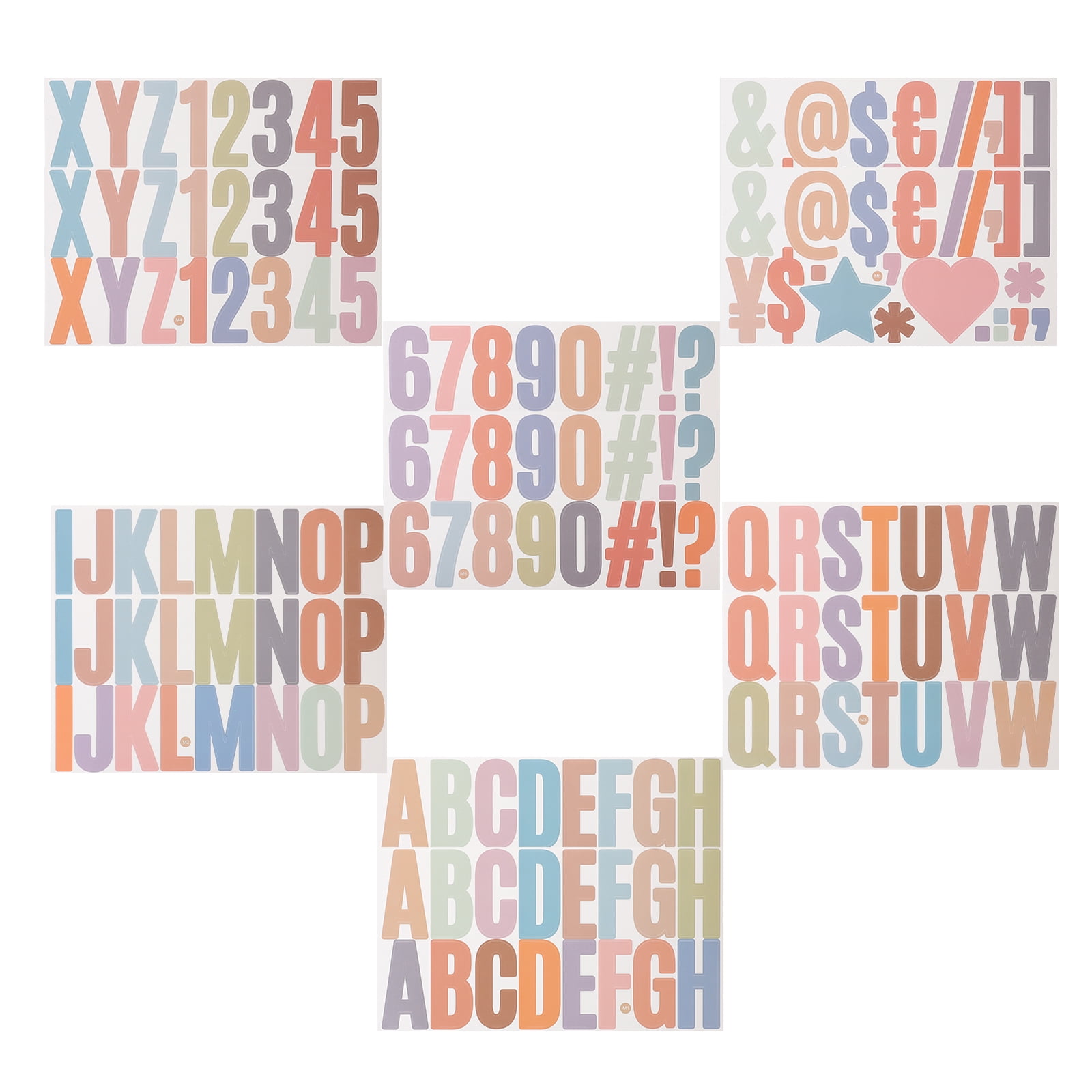 2 Sets Classroom Waterproof Letter Sticker Self Adhesive Decal Stickers ...