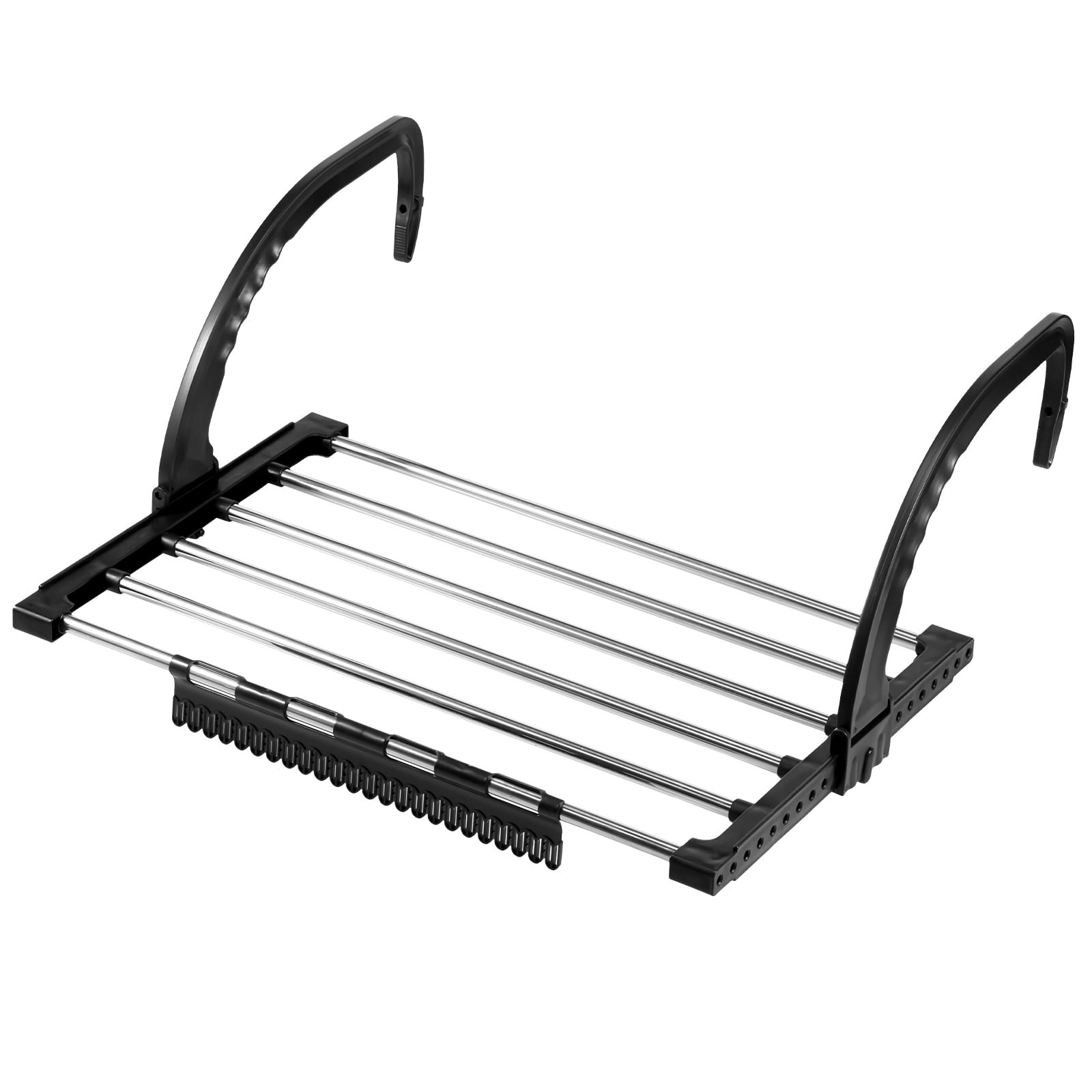 2 Sets Clothes Drying Rack Solid Hanging Clothes Airer Space Saving ...