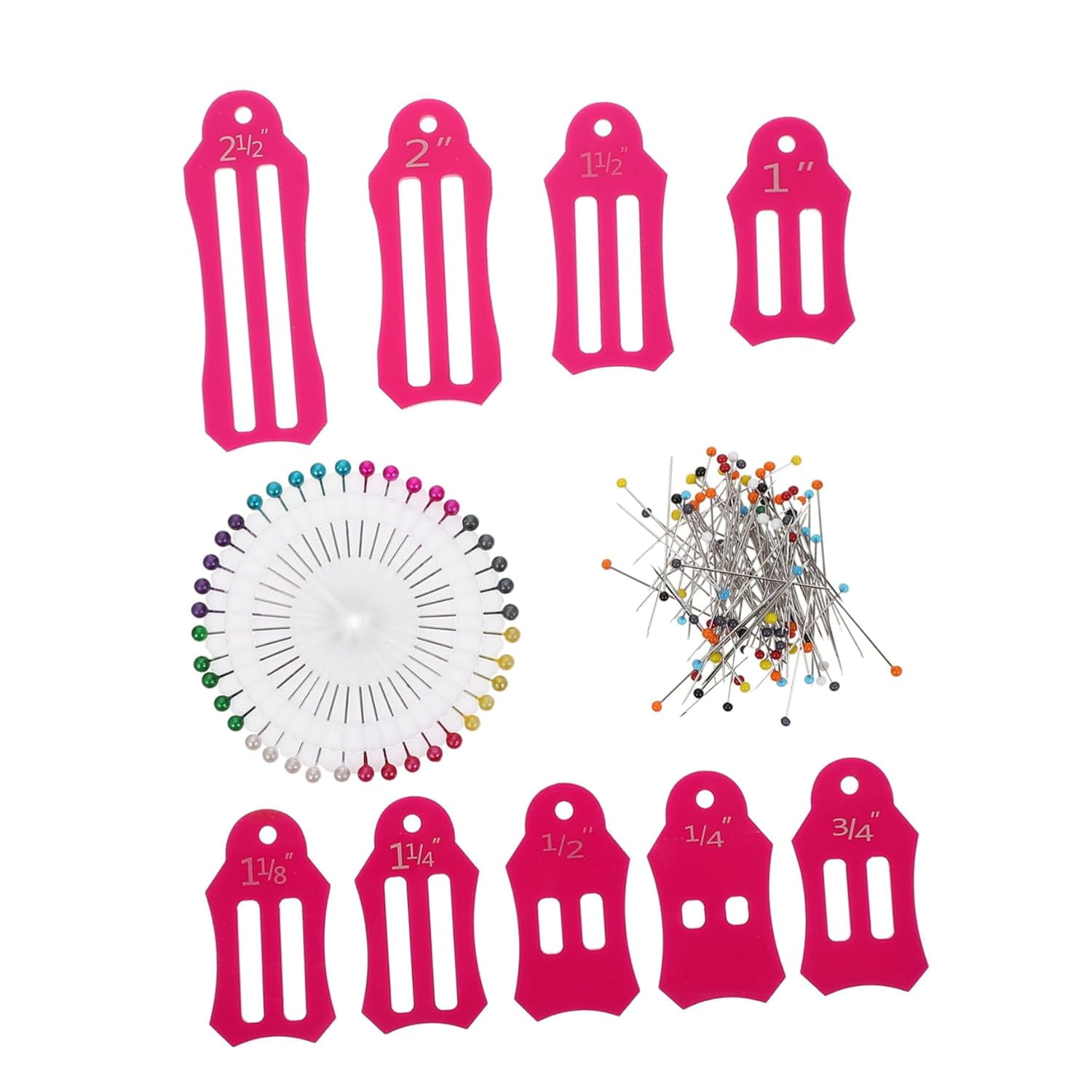 2 Sets Clothing Tailoring Set Sewing Pearl Pin Folding Tailor Quilting ...