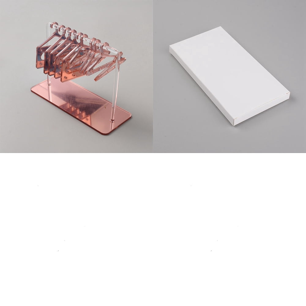 2 Sets Coat Hanger Acrylic Earring Display Stands with 8Pcs Mini ...