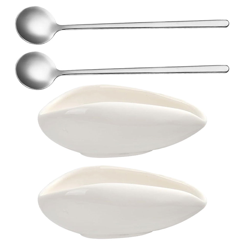 Houderco Coffee Spoon with Rest Multi 2 Sets 6.0In X 1.0In X 0.3In ...