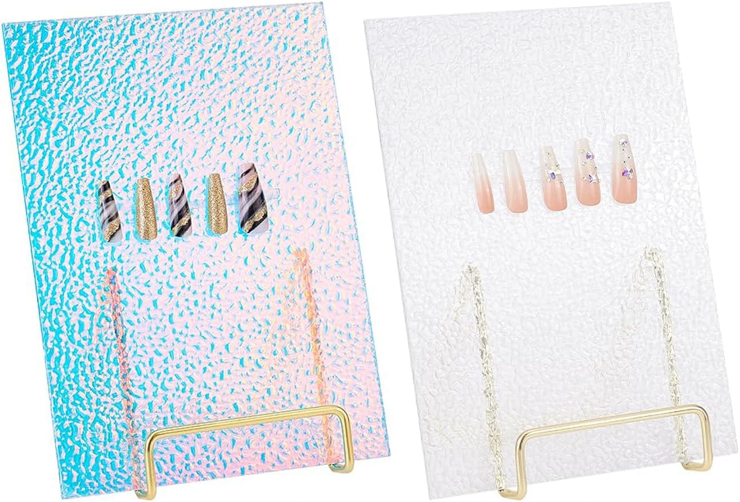 2 Sets 2 Colors Nail Art Showing Holders Acrylic Aurora Water Ripple ...