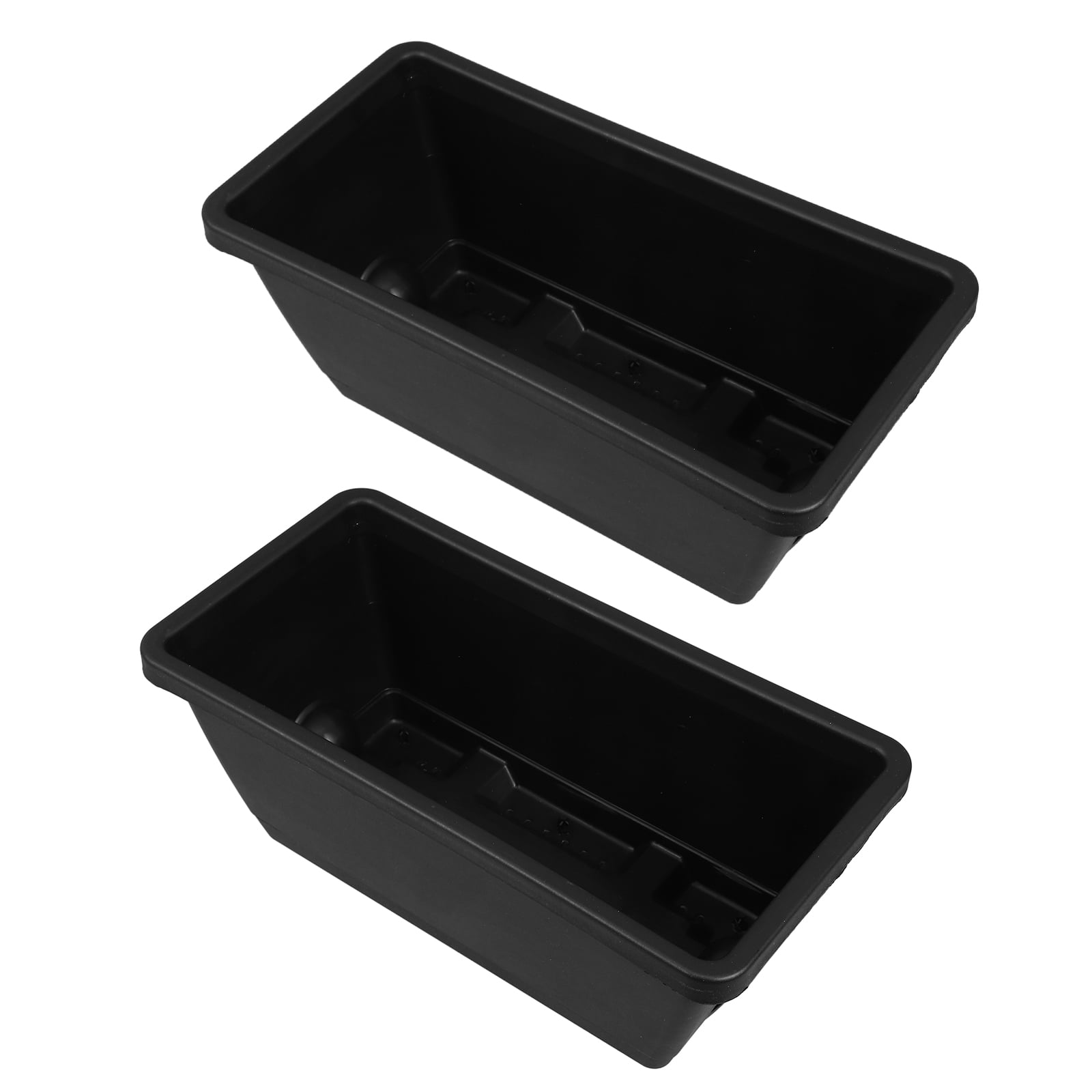 2 Sets Container Rectangular Planting Trough Impact Resistant Flower ...