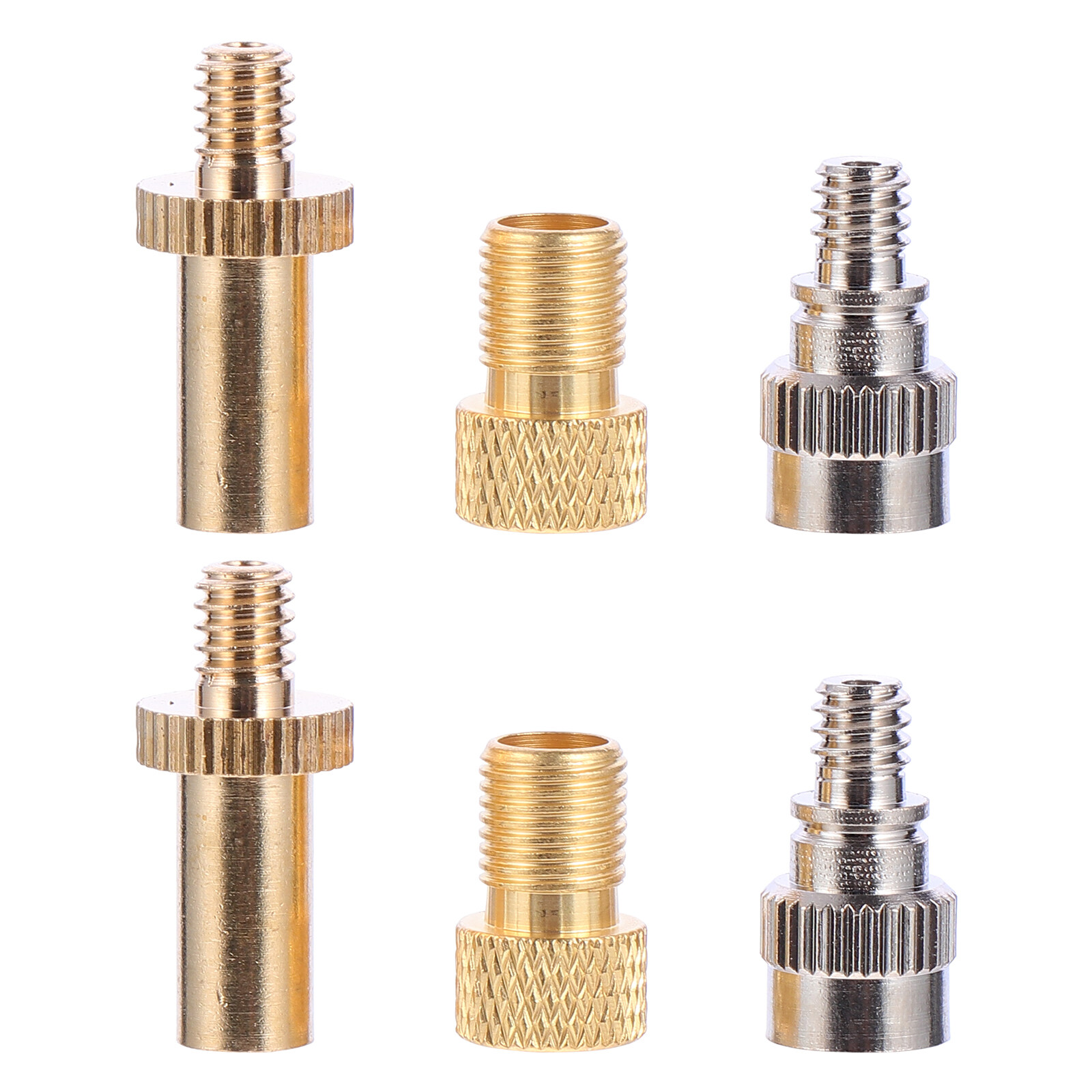 2 Sets Copper Bike Converter Mountain Bike Adaptor Tube Pump Tool for ...