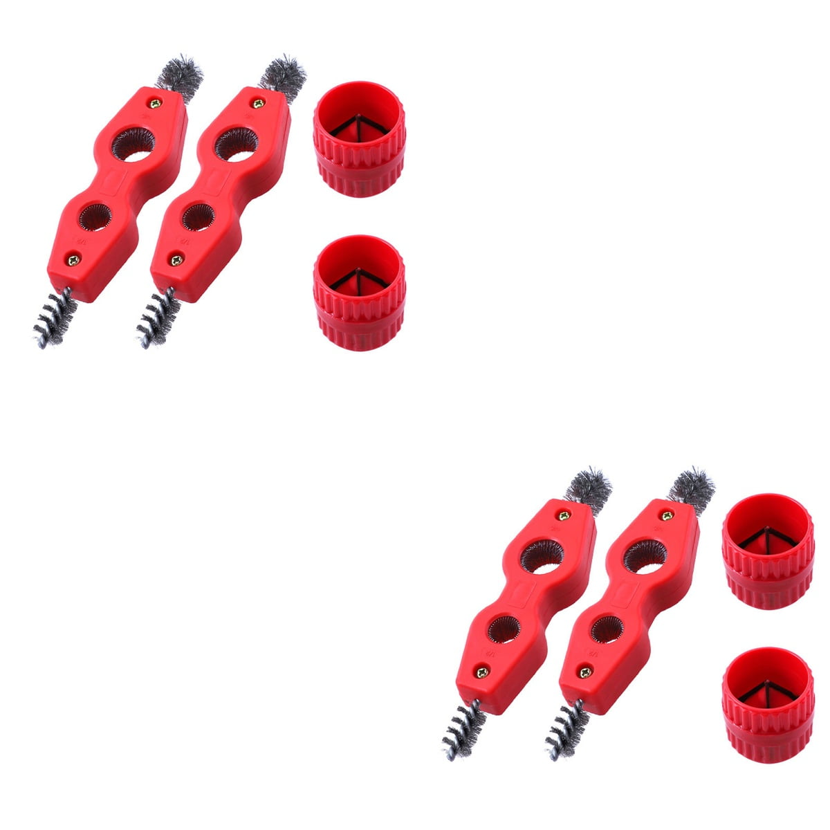 2 Sets Copper Pipe Cleaner and Reamer Tool for Aluminum Pipe Copper ...