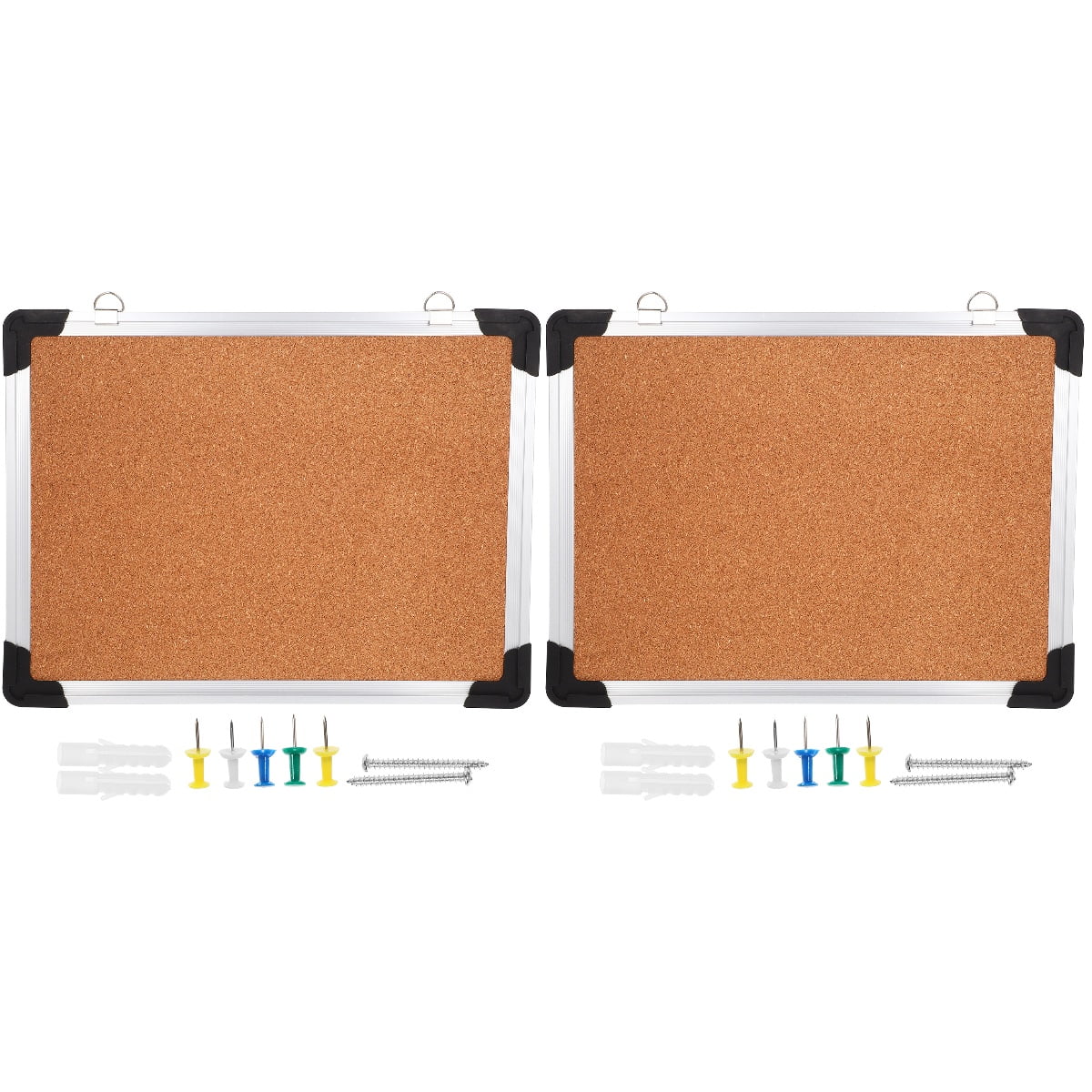 FENGGUIQU 2 Sets Rectangular Cork Bulletin Boards for Office Home ...