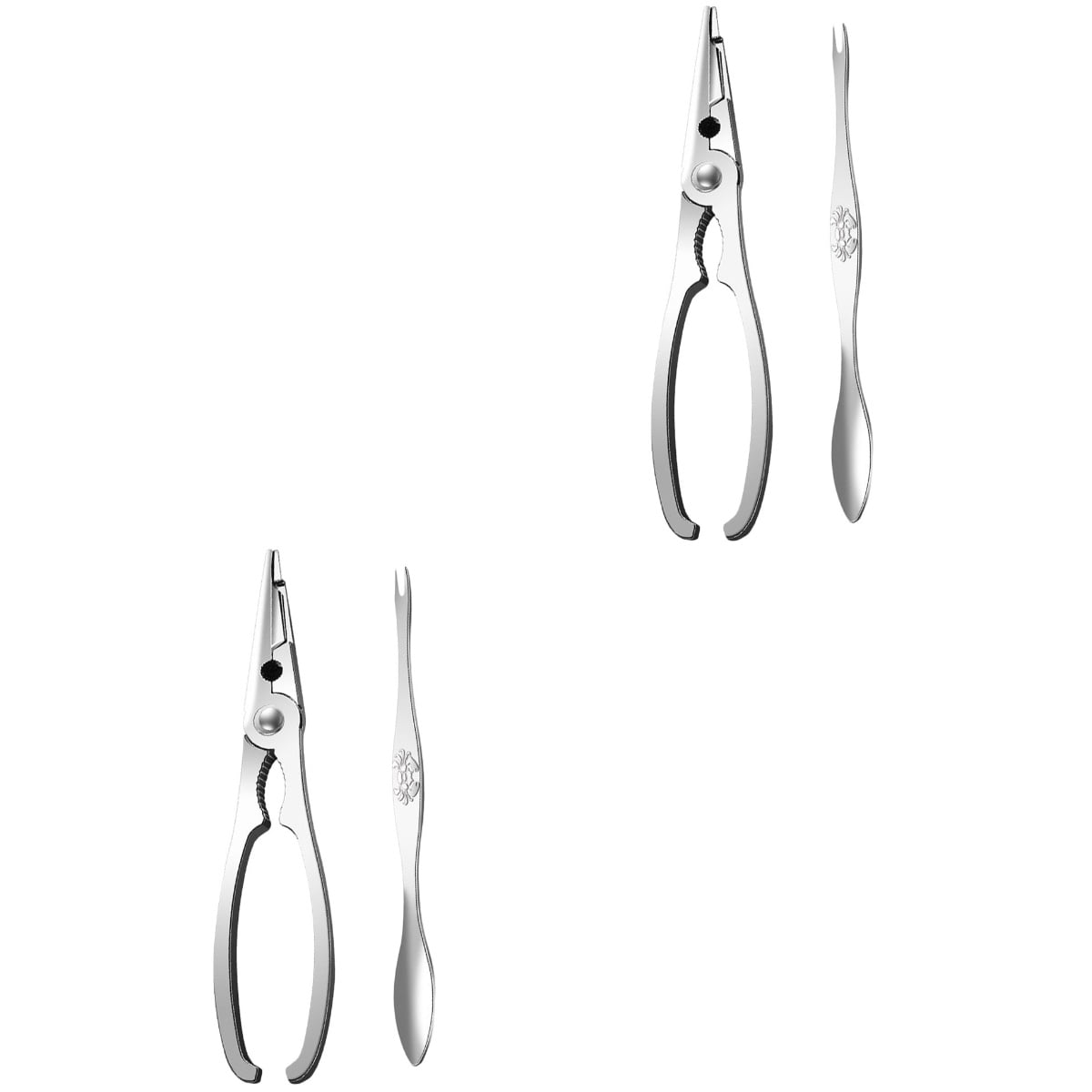 2 Sets Crab Eating Tool Crab Pick Tool Crab Plier Crab Needle Crab ...