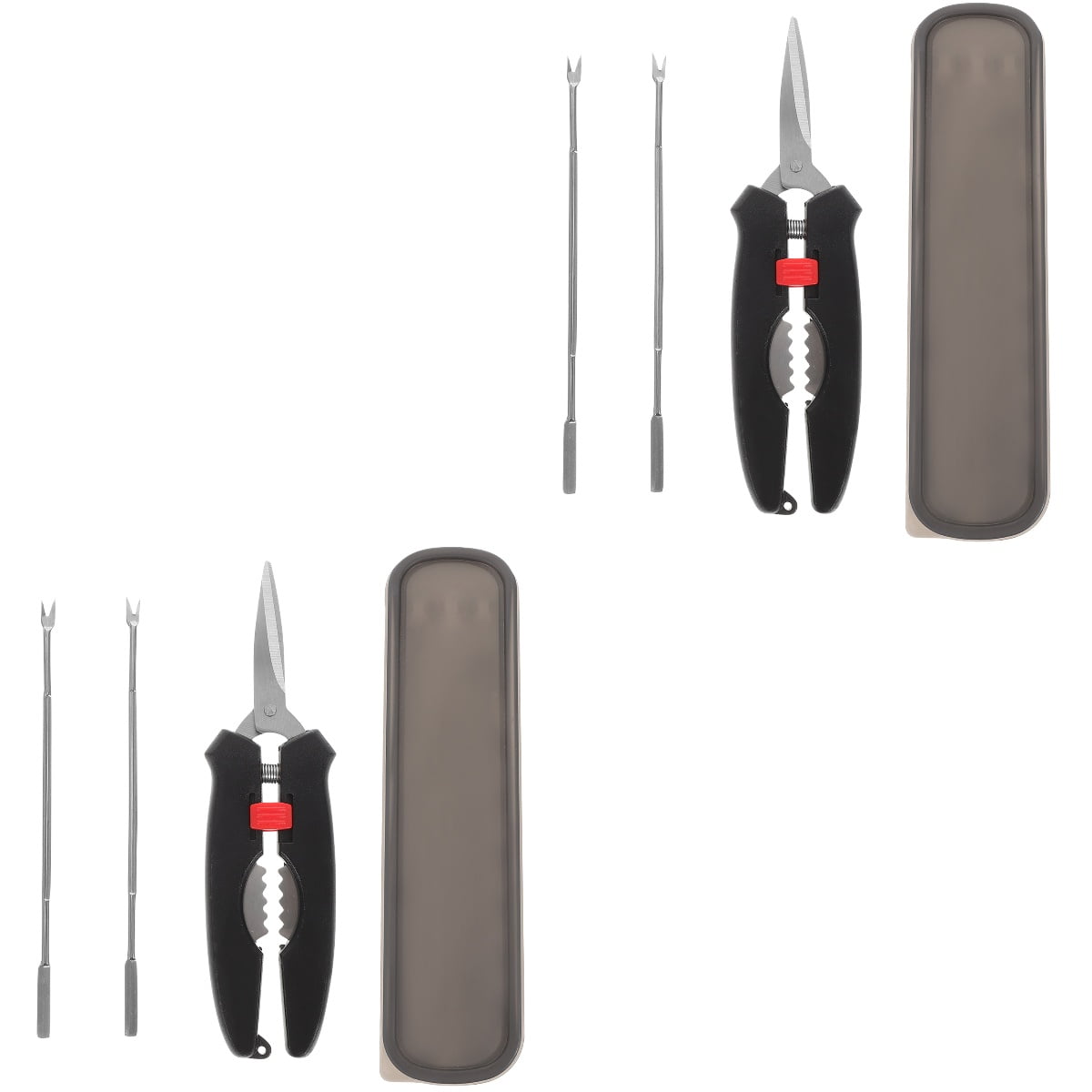 2 Sets Crab Leg Tools Stainless Steel Seafood Shell Opening Tools with ...
