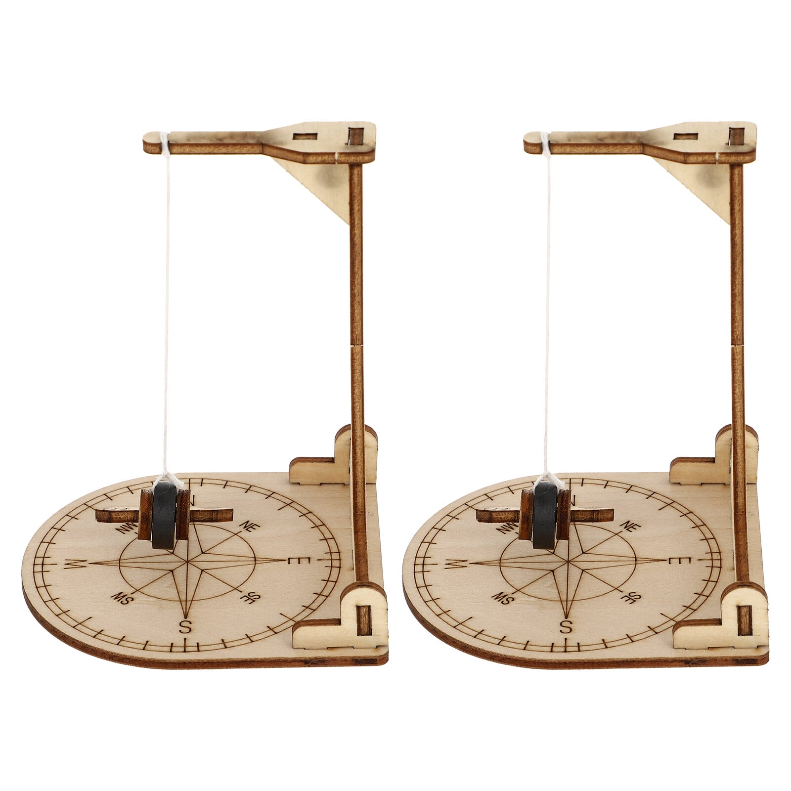 2 Sets DIY Compass Model Making Materials Interactive Educational Toy ...