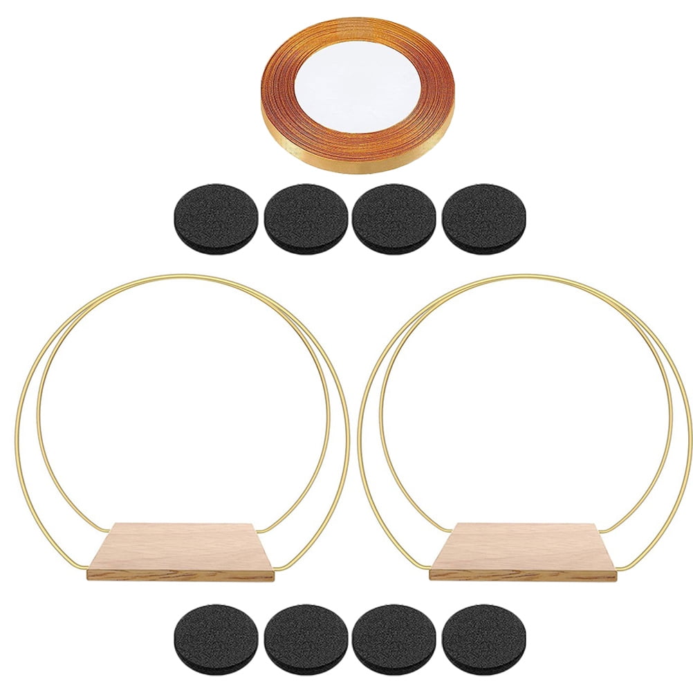 2 Sets DIY Floral Hoop Wreath Wedding Decore Ceremony Decorations ...