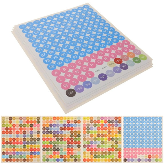 2 Sets DIY Sticky Labels Diamond Calendar Stickers Numbers Miss ...