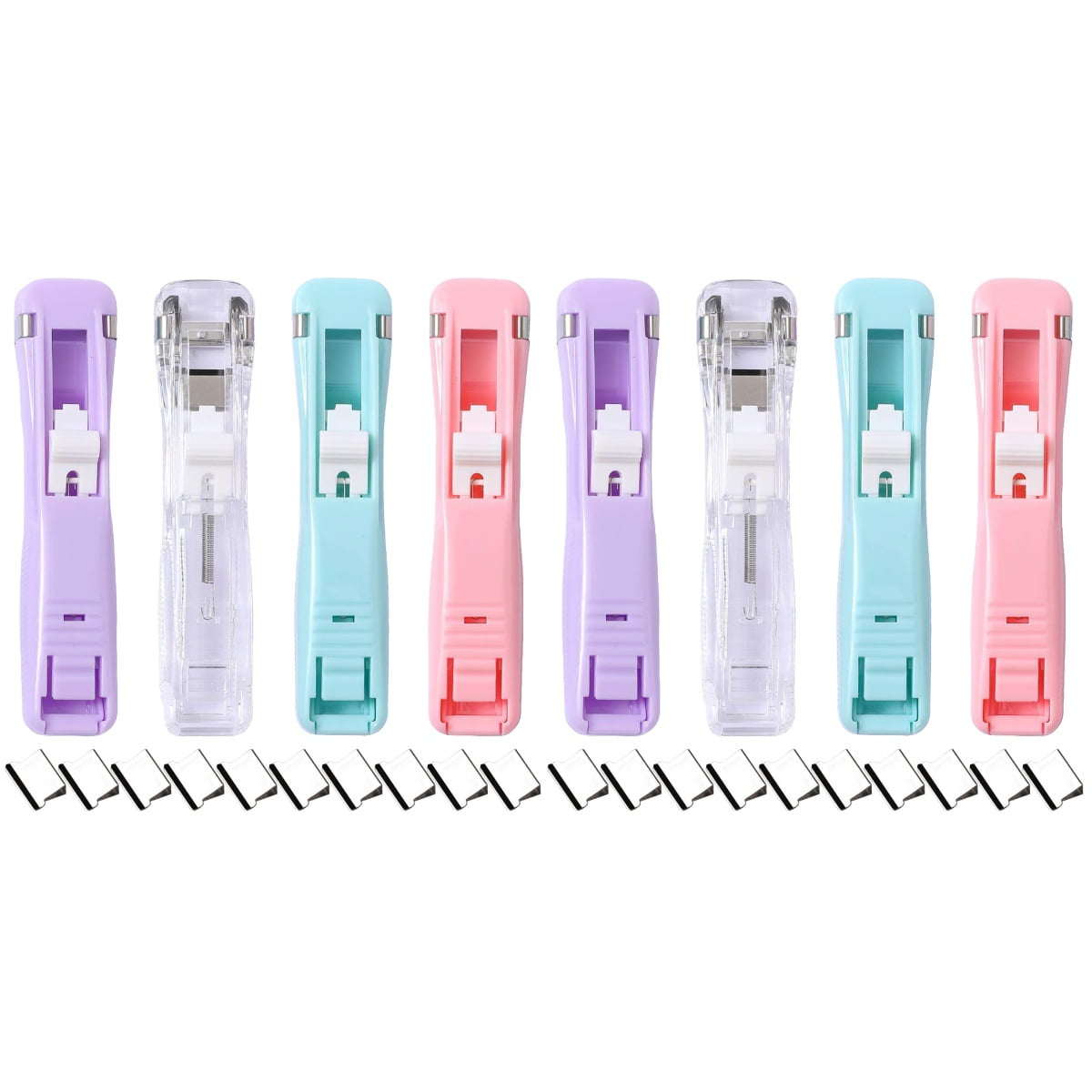 2 Sets Convenient Stapler Office Document Binding Tool Desk Paper Clip ...
