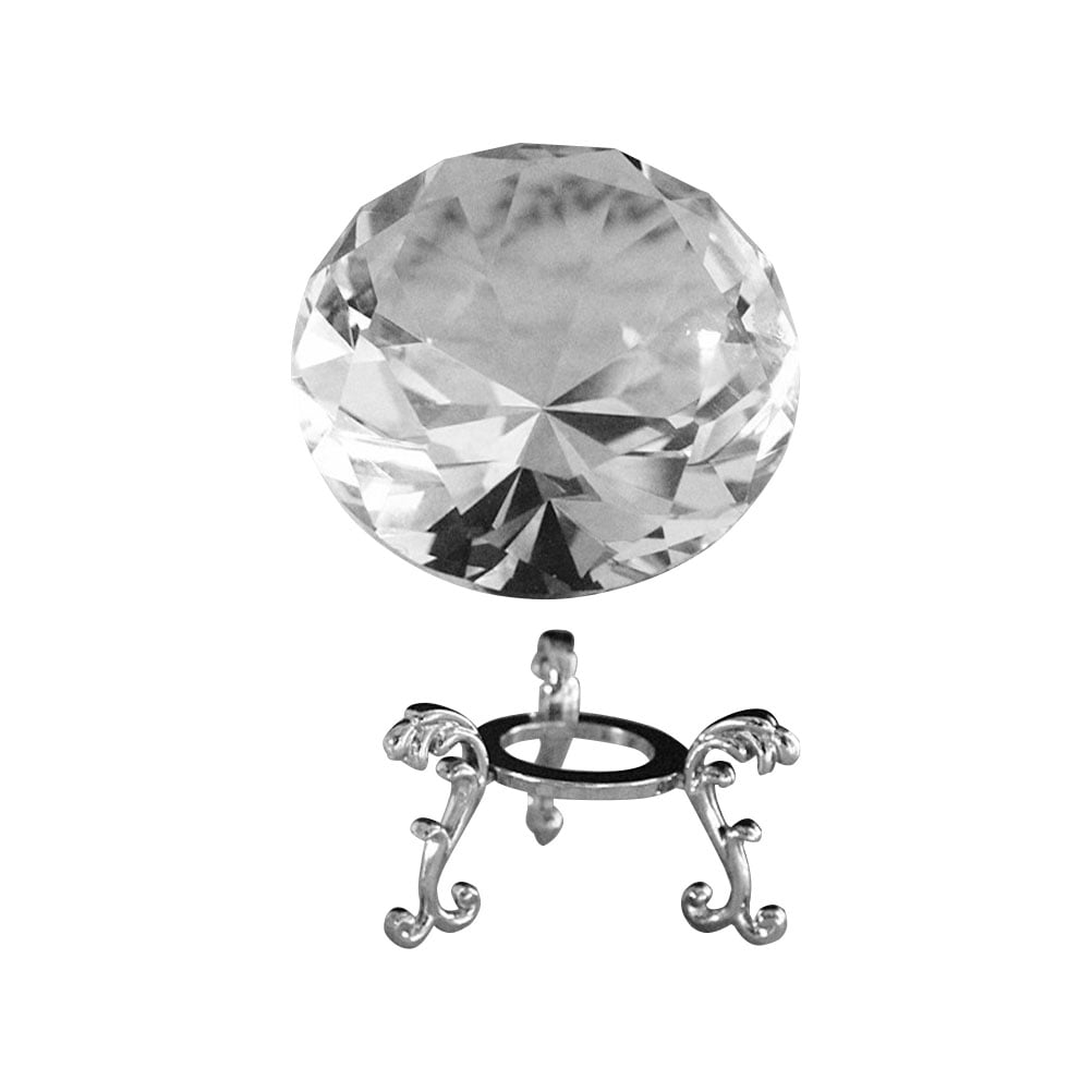 2 Sets Diamond Crystal Paperweight Crystal Diamond Wedding Table ...
