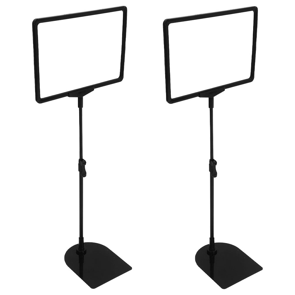 2 Sets Display Rack Price Tag Signs Floor Sign Holder Floor Using Sign ...