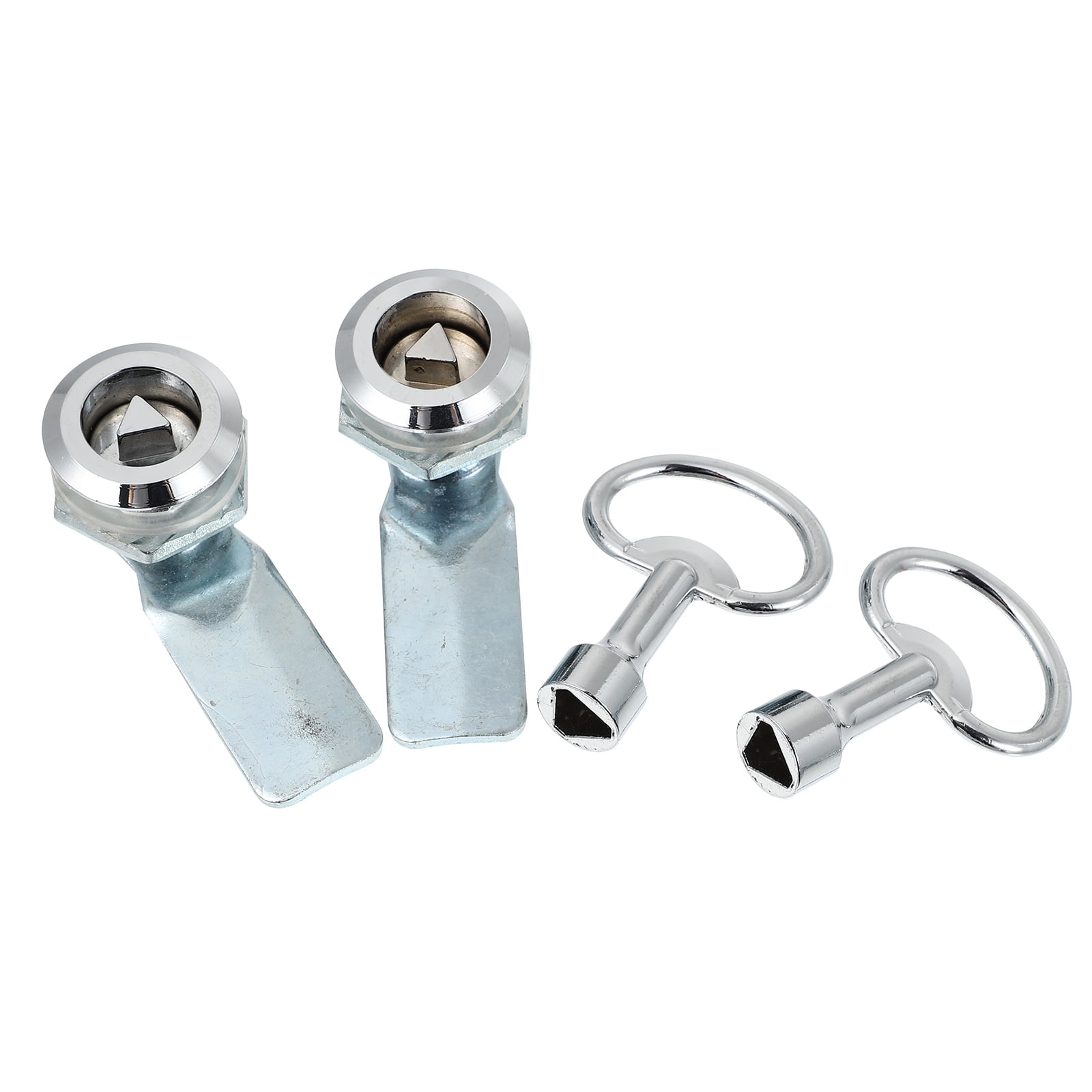 2 Sets Distribution Box Triangular Lock Outdoor Filing Keys Silver ...