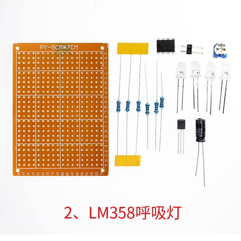 2 Sets Diy Soldering Practice Kit For Beginners Soldering Practice ...