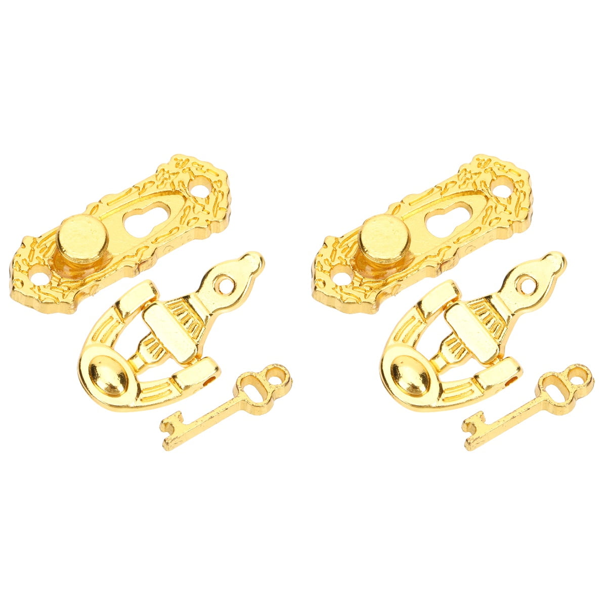 2 Sets Door Lock Key Home Decor Doll House Doll House Door Key ...