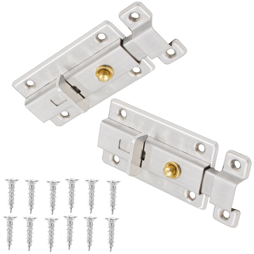2 Sets Door Locks Slide Locks for inside Door Door Latch Bolt Locks for ...