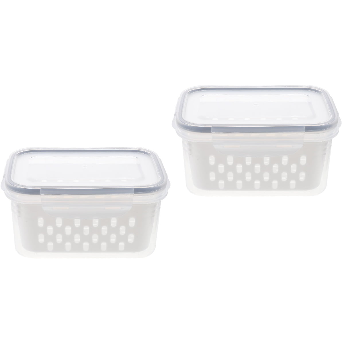 2 Sets Drain Basket Storage Box Draining Dishwasher Safe Container ...