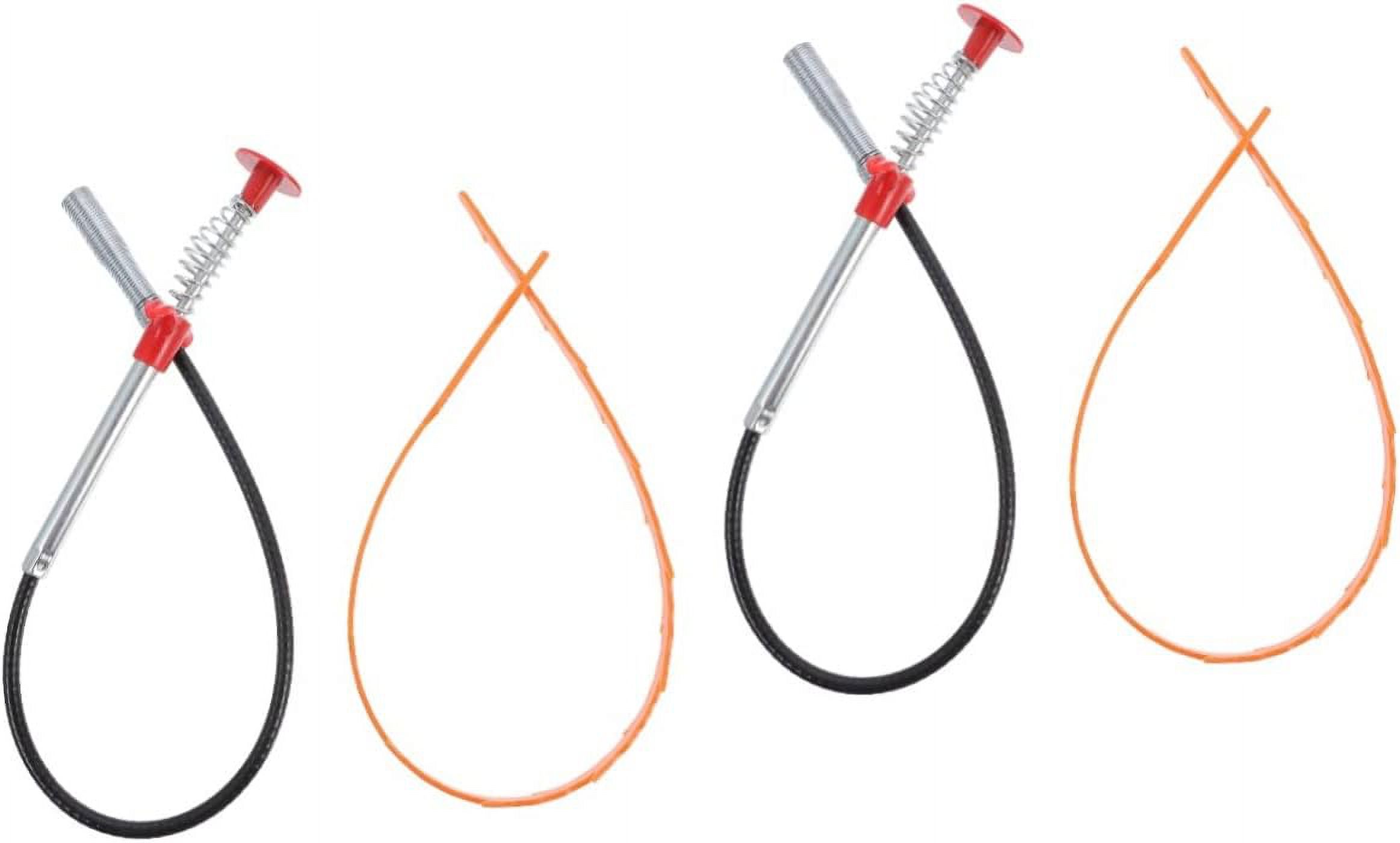 2 Sets Dredging Remover Drain Tube Black Cleaning Cather Tools Pipe ...