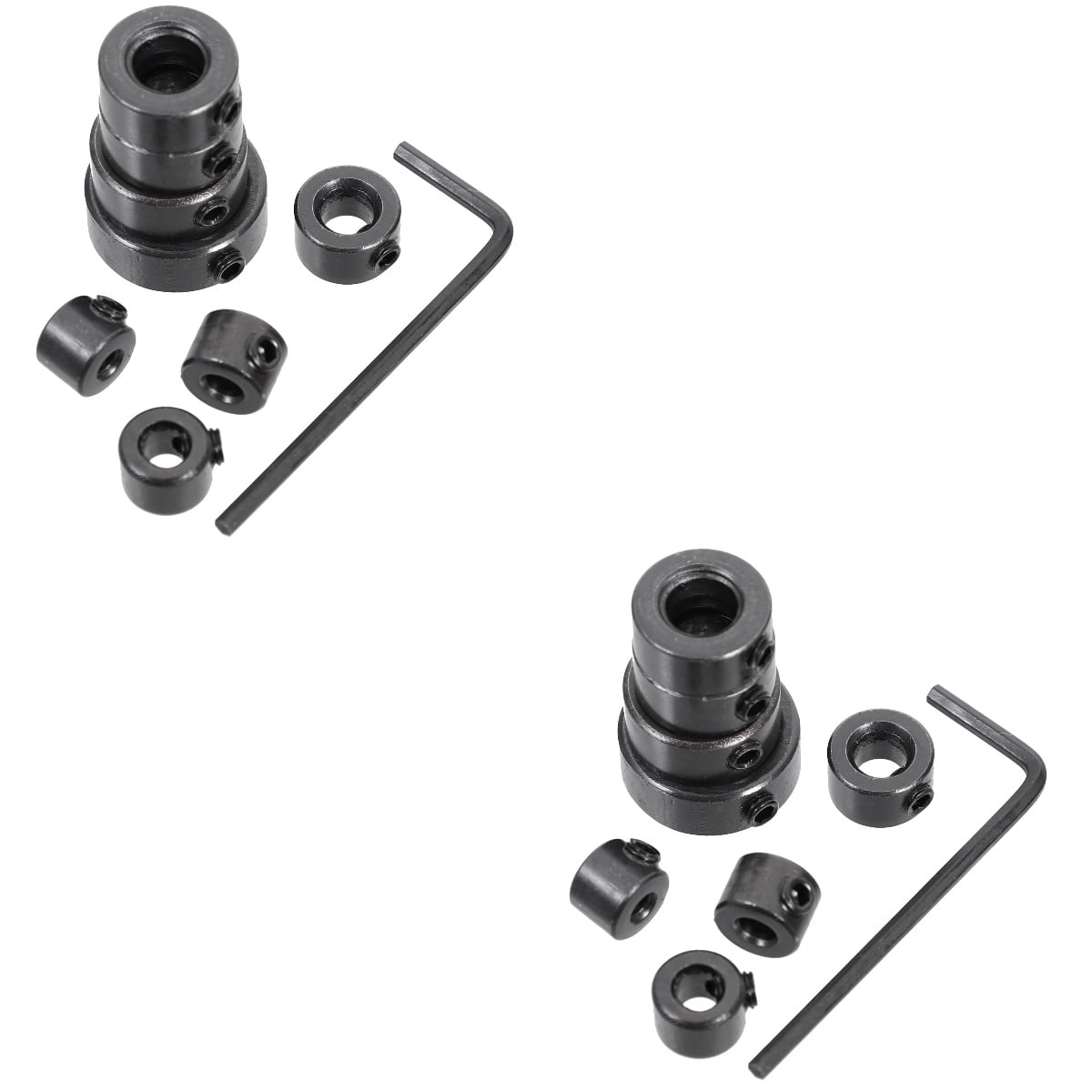 2 Sets Drill Depth Stop Ring Woodworking Tools Drill Bit Stop Collar ...