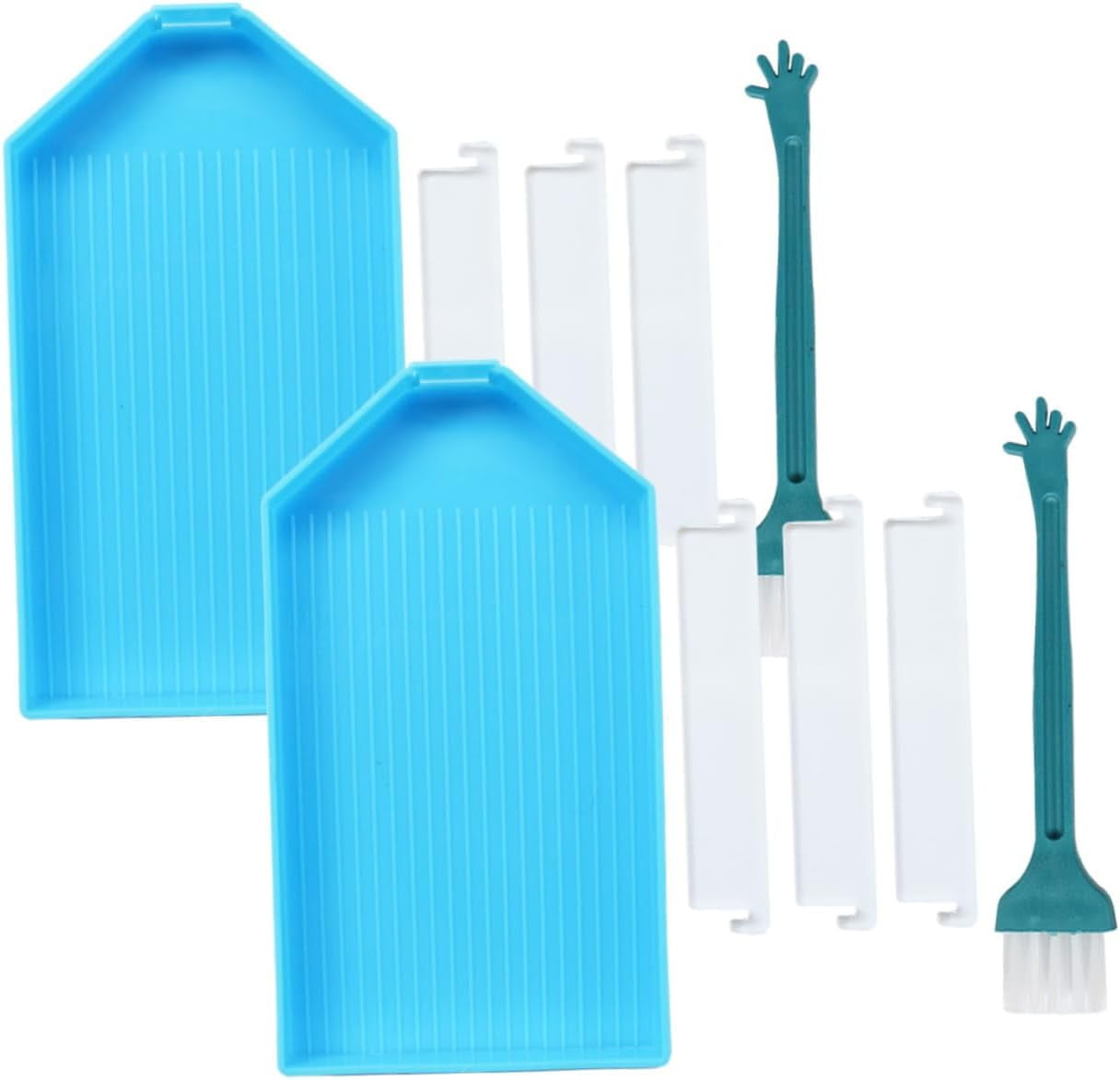 2 Sets Drill Plate Set Diamond Sorting Tray Rhinestone Tray Painting ...