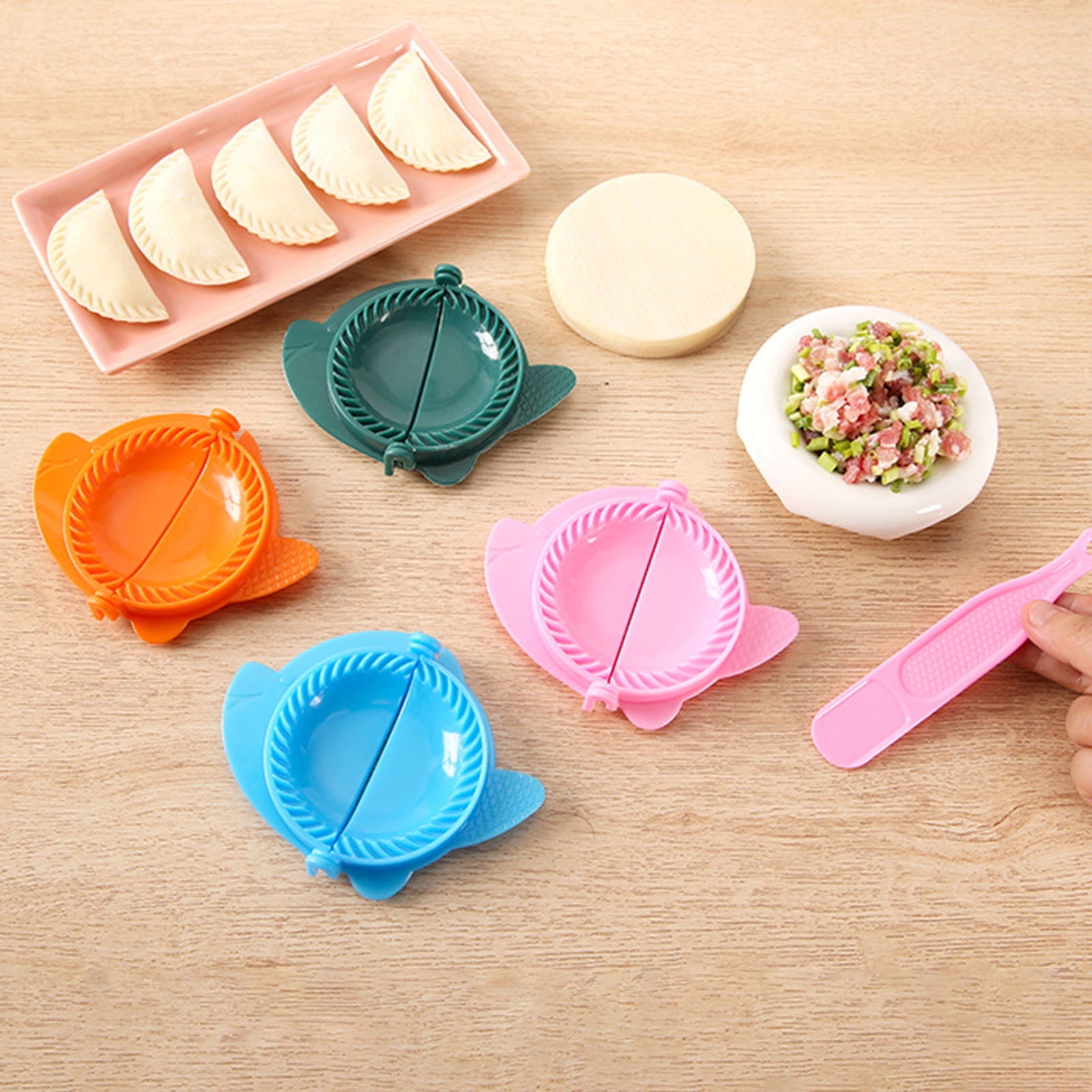 2 Sets Dumplings Maker - Manual Dumpling Mould Maker include 2 Dumpling ...
