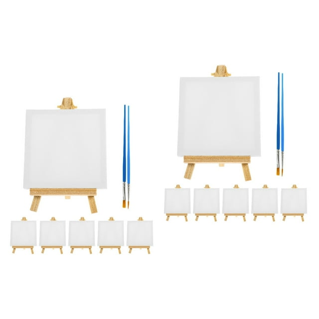 2 Sets Easel Kids Miniature Kit Painting Supplies for Adults Canvas ...