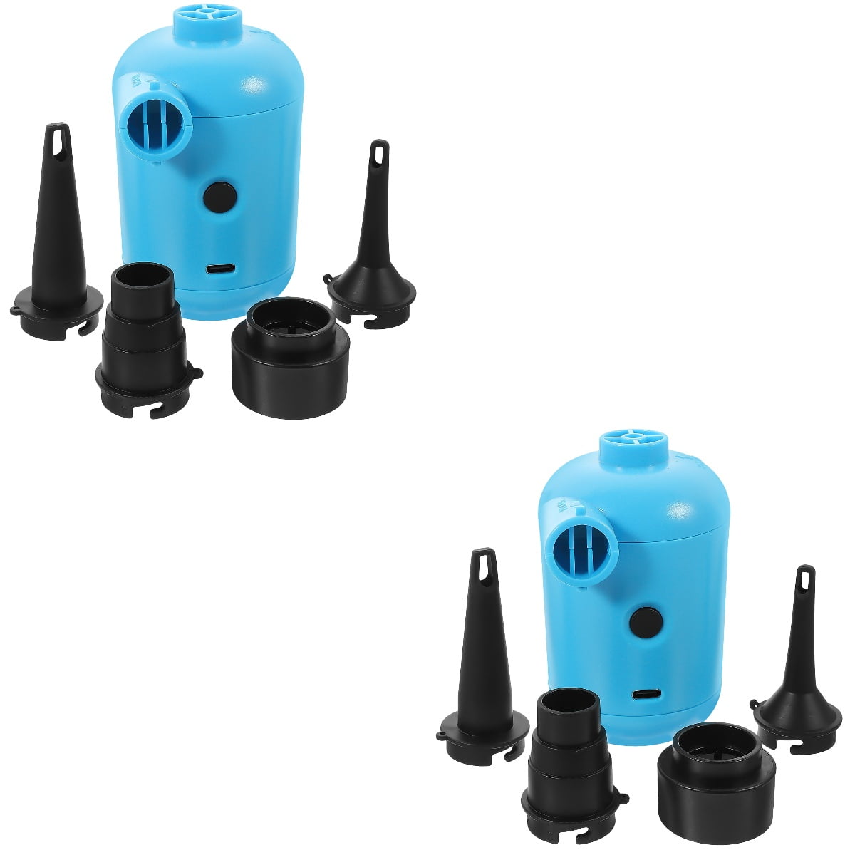 2 Sets Electric Air Pump Household Inflator Mattress Air Compressor ...