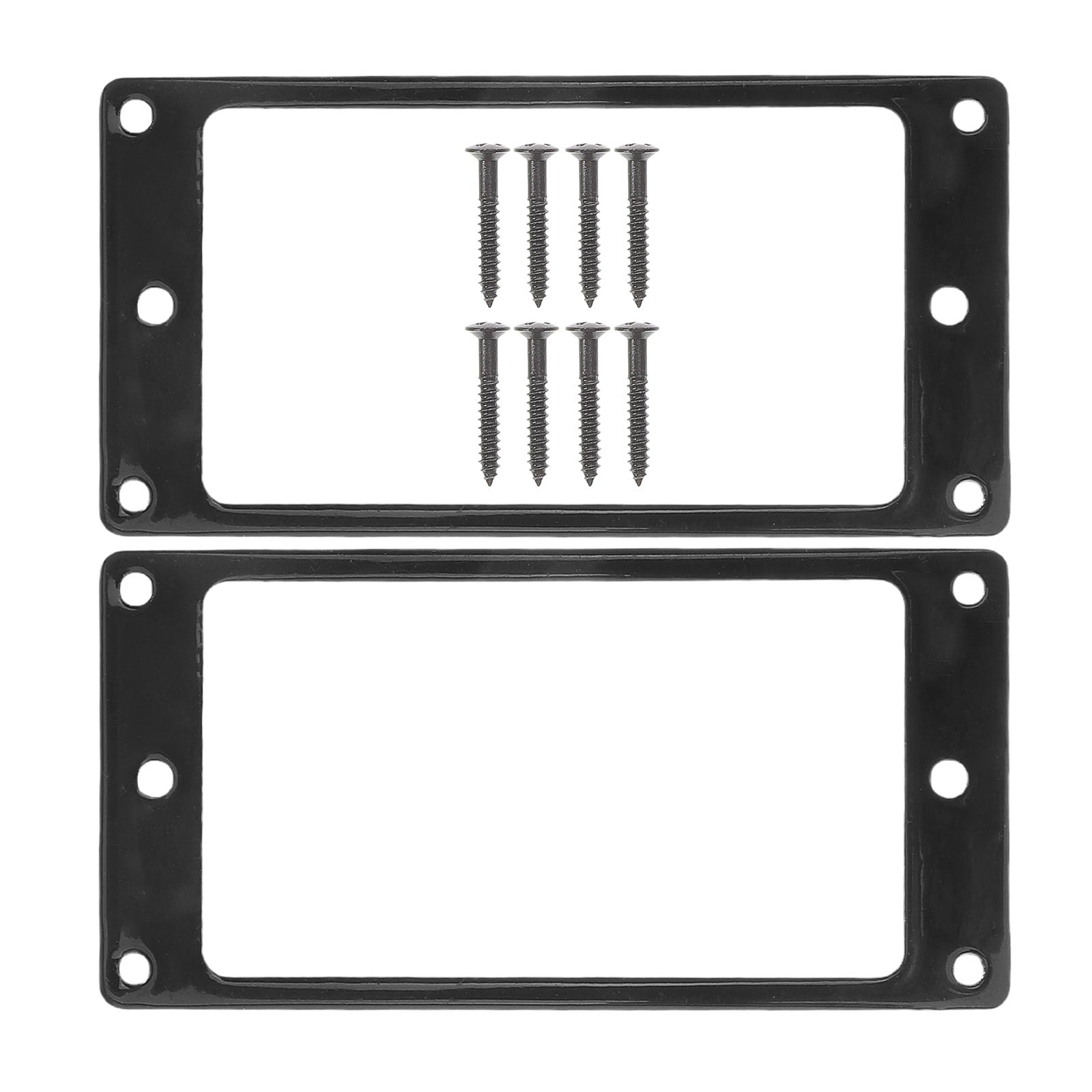 2 Sets Electric Guitar Pickup Frame Acoustic Guitars Pickups Black ...