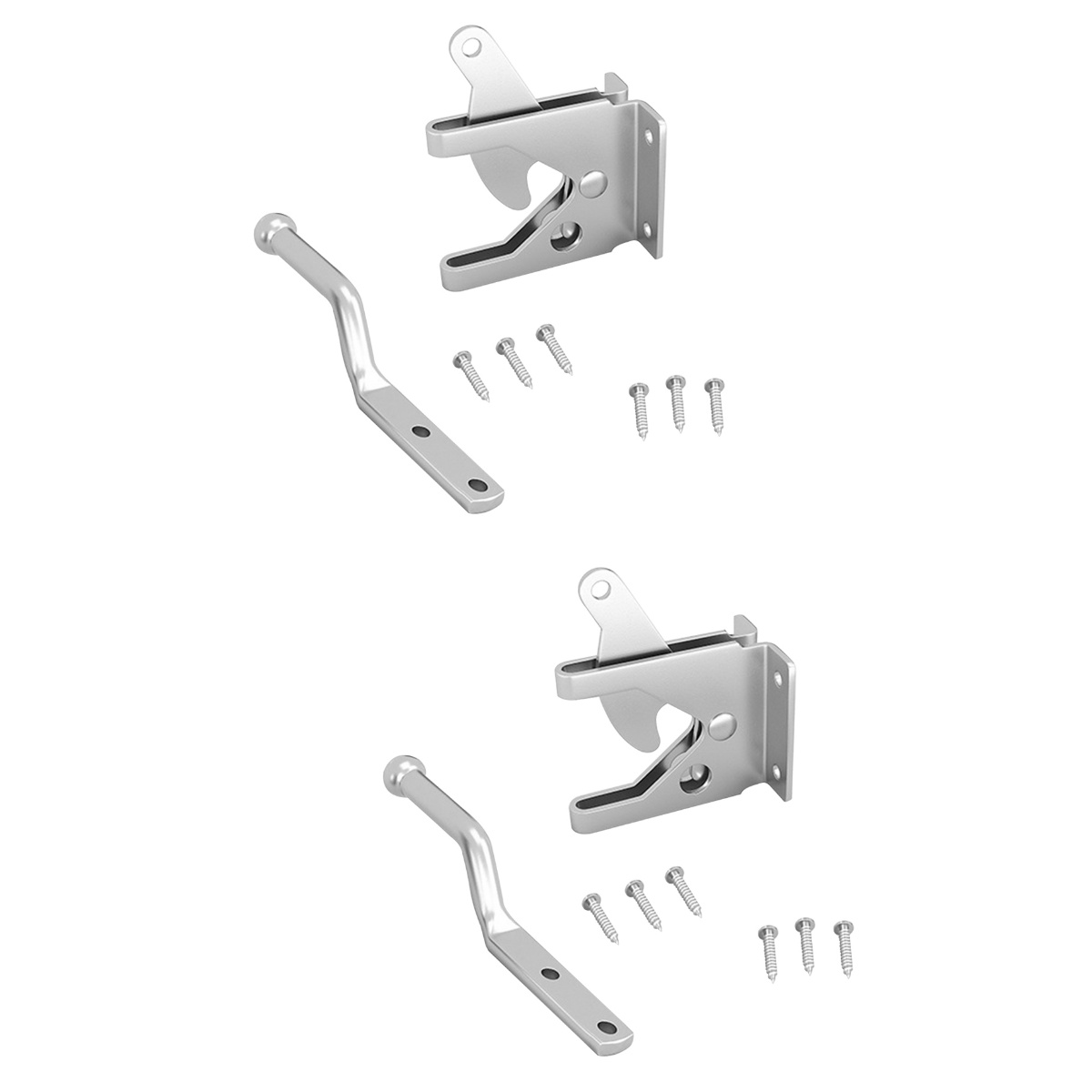 2 Sets Fence Lock Gravity Locking Automatic Latch Gate for Wood Bolts ...