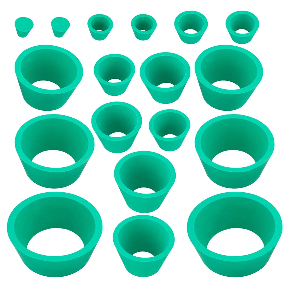 2 Sets Filter Adapter Rubber Funnel Stopper Filter Flask Stopper Funnel ...