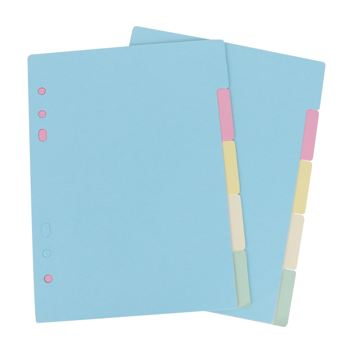 2 Sets Dividers for 6 Ring Binder Bigger Tabs Index Classified Labels ...