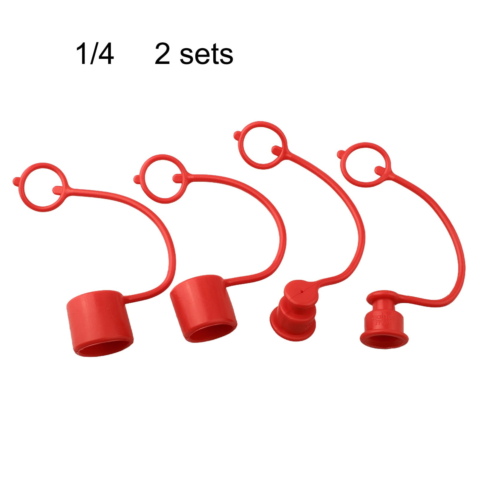 2 Sets Flat Face Quick Connectors For Hydraulic Coupler For Hydraulic ...