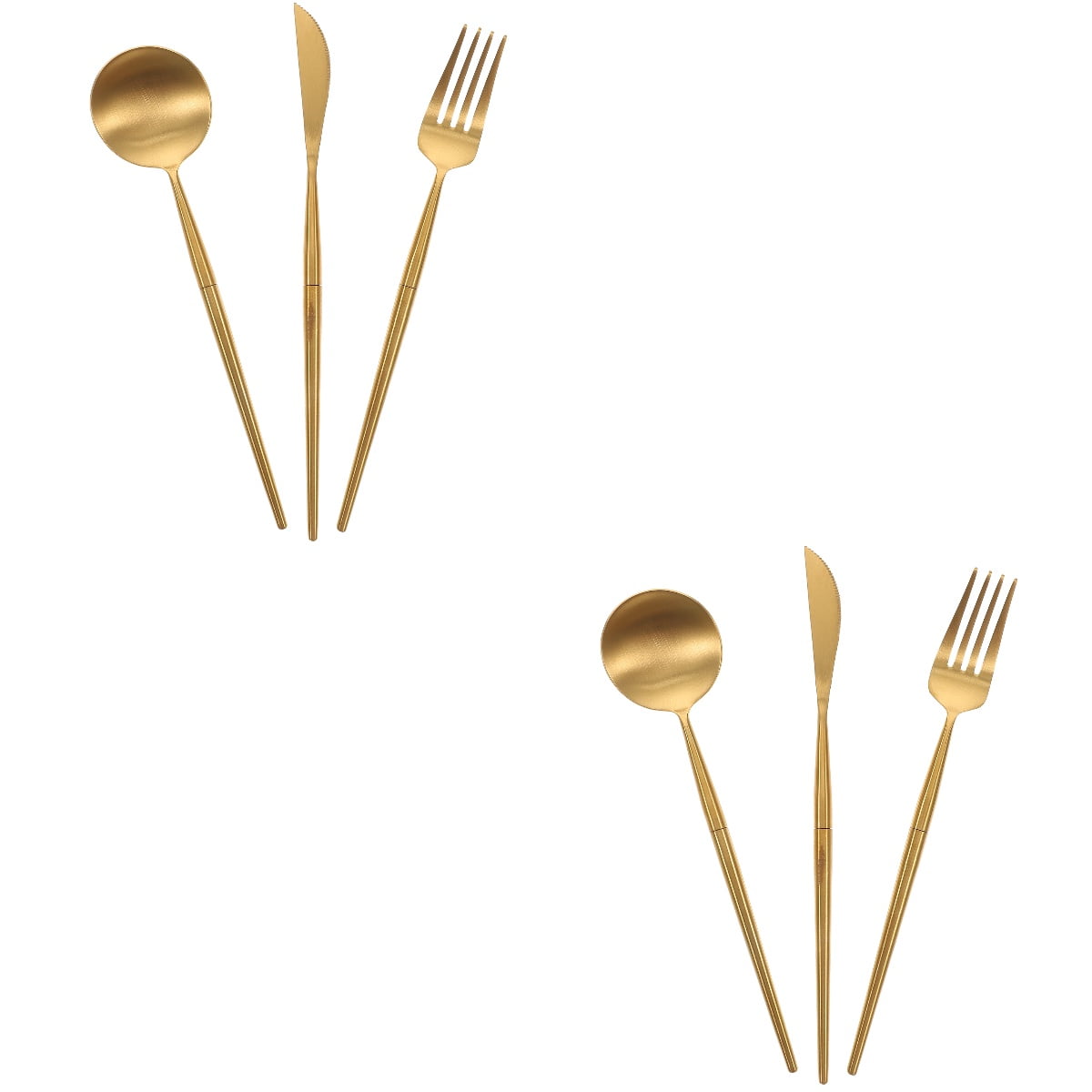 2 Sets Flatware Serrated Bread Forks Camping Spoon Fork and Spoon ...
