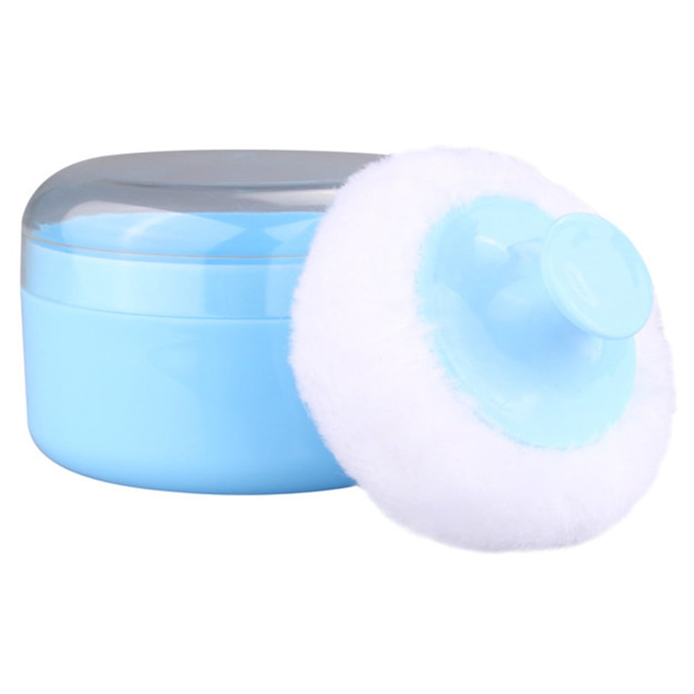 2 Sets Fluffy Body Powder Case Talcum Powder Puff Container Kits With ...
