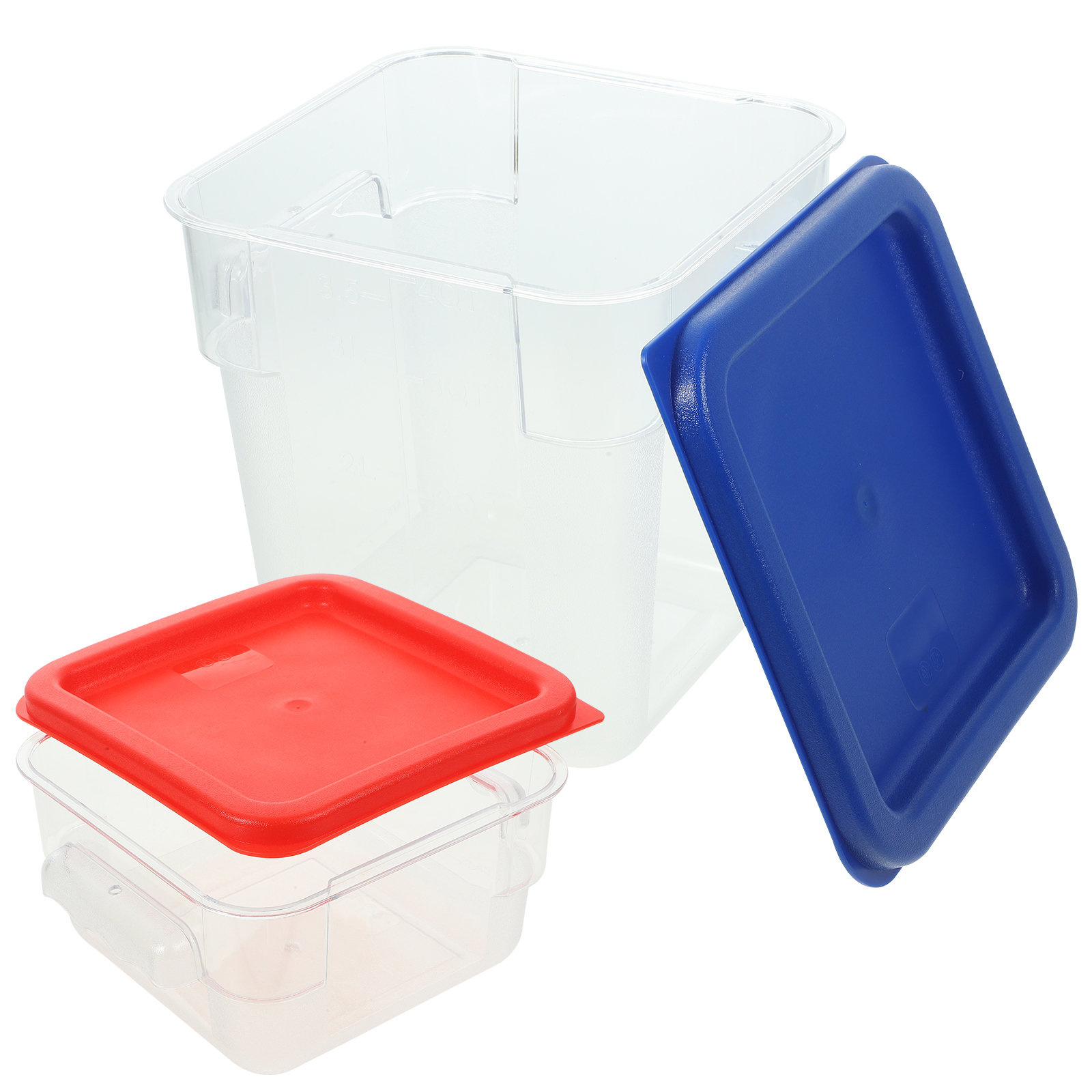 2 Sets Food Storage Canister Cereal Container Plastic Containers with ...