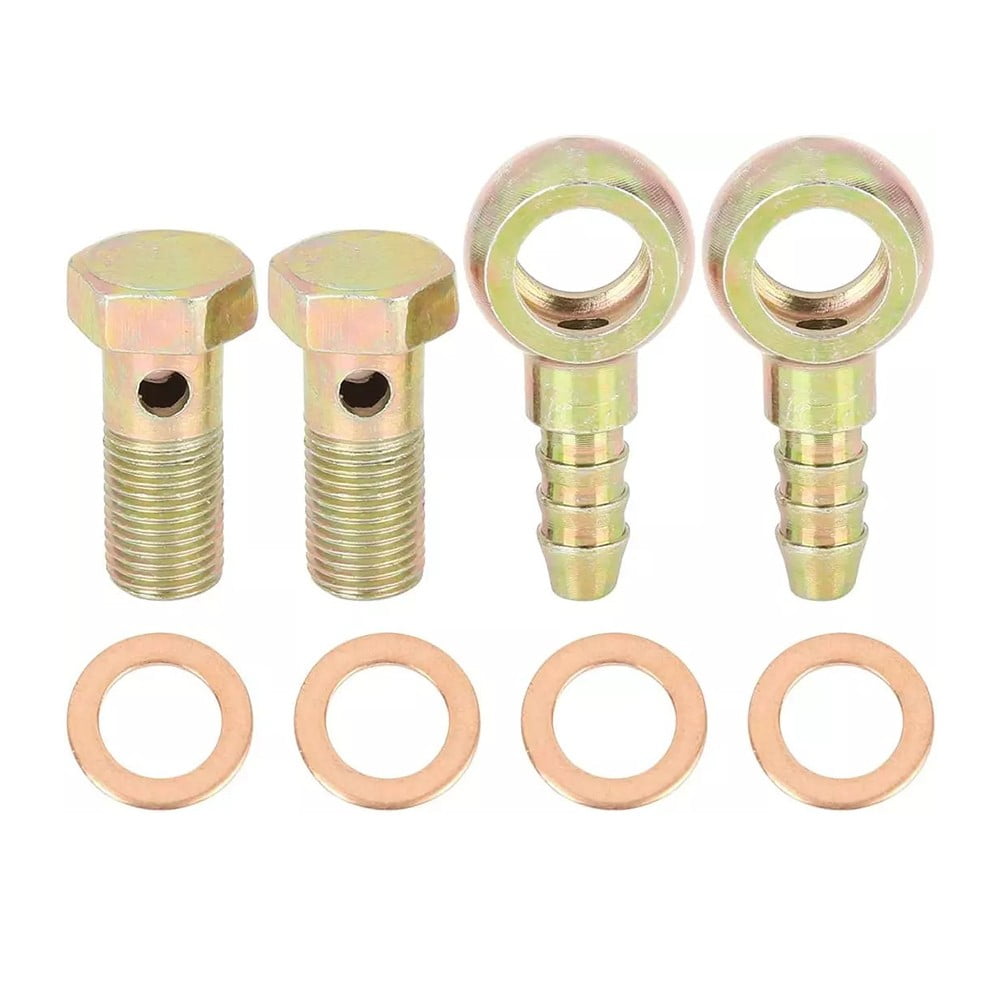2 Sets For Banjo Hose Barb Bolt Fittings Banjo Bolt Washer 8MM Mingyiq Inc - Walmart.com