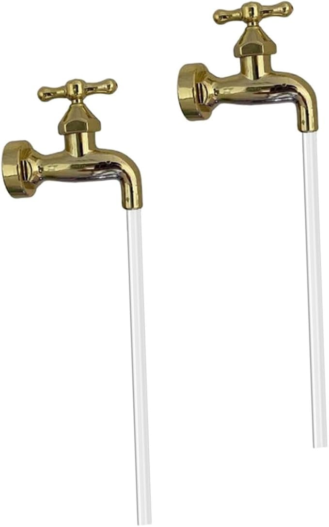 2 Sets Fountain Faucet Courtyard Decor Watering Fountain Invisible ...