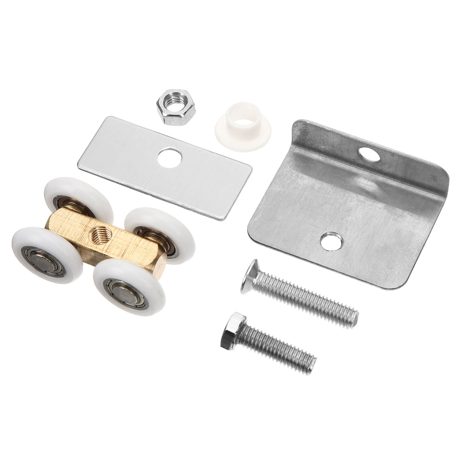 2 Sets Four Wheels Bearing Trolley Assembly Trolley Hardware Trolley ...