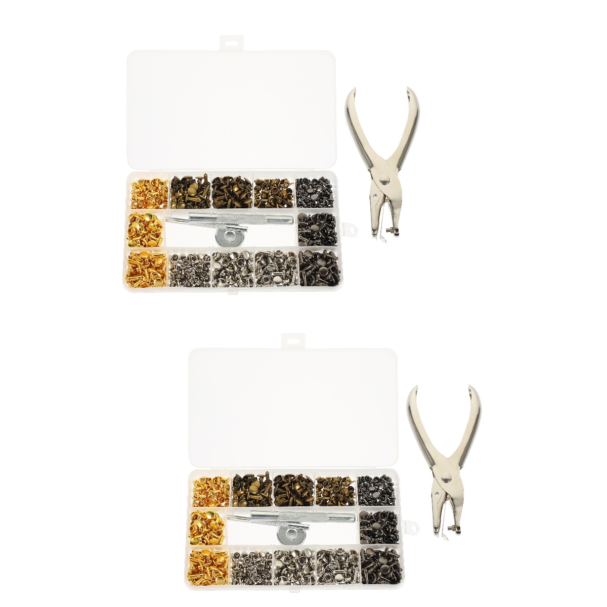 2 Sets Four-in-One Button Snap Jacket Rivets Clothes Accessories Snaps ...