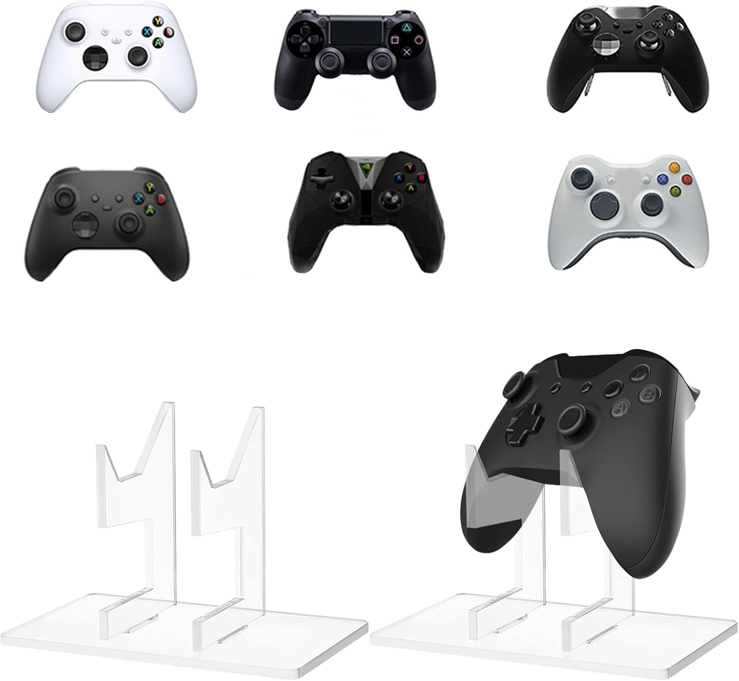 2 Sets Game Controller Stand Holder Universal Controller Stand Holder ...